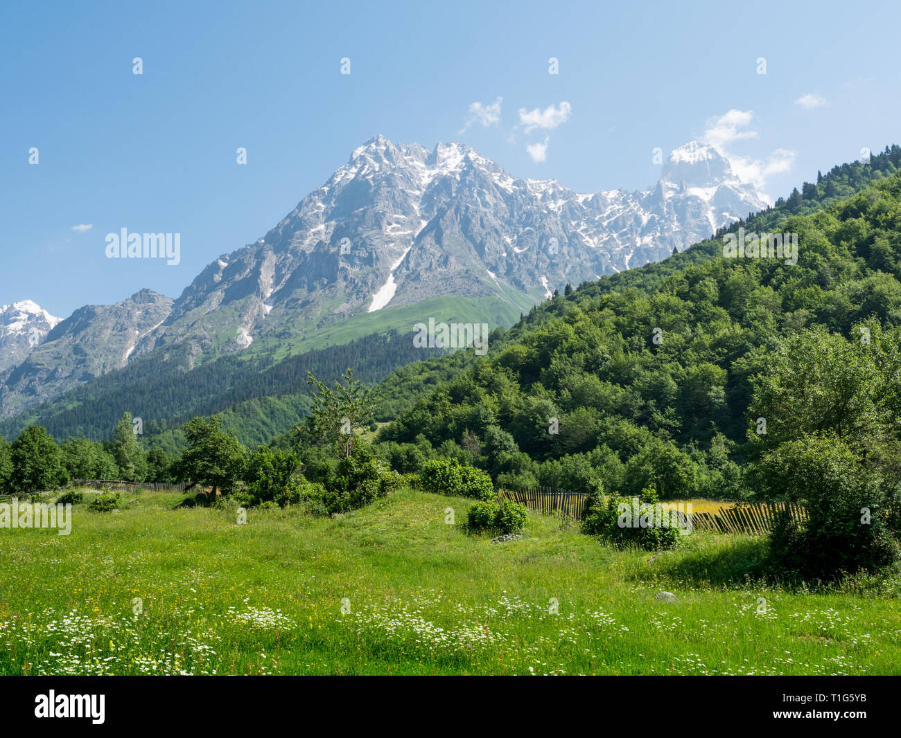 Beautiful landscape caucasus mountains hi-res stock photography and ...