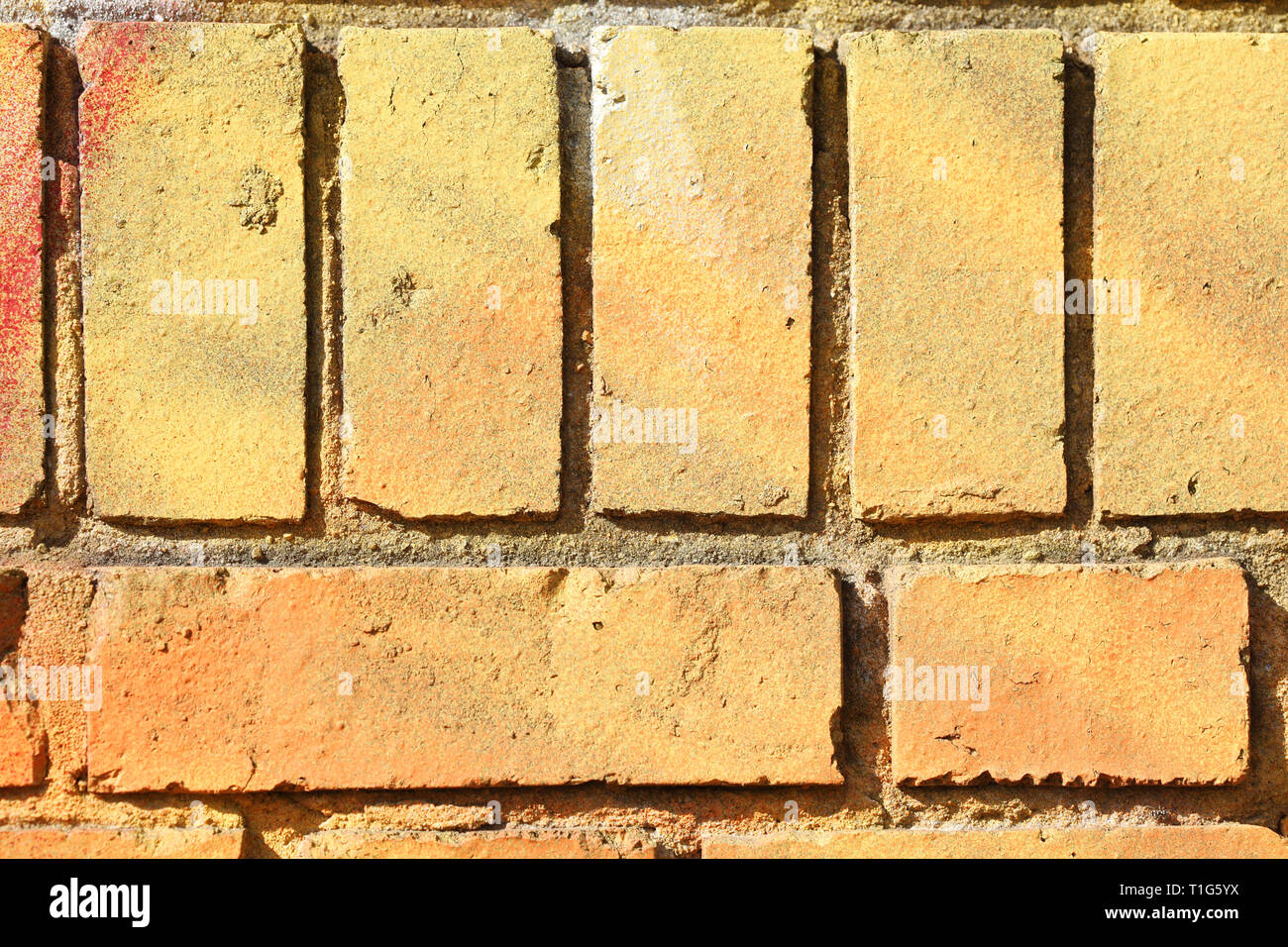 Orange brick wall, bricks, background, Germany, Europe Stock Photo - Alamy