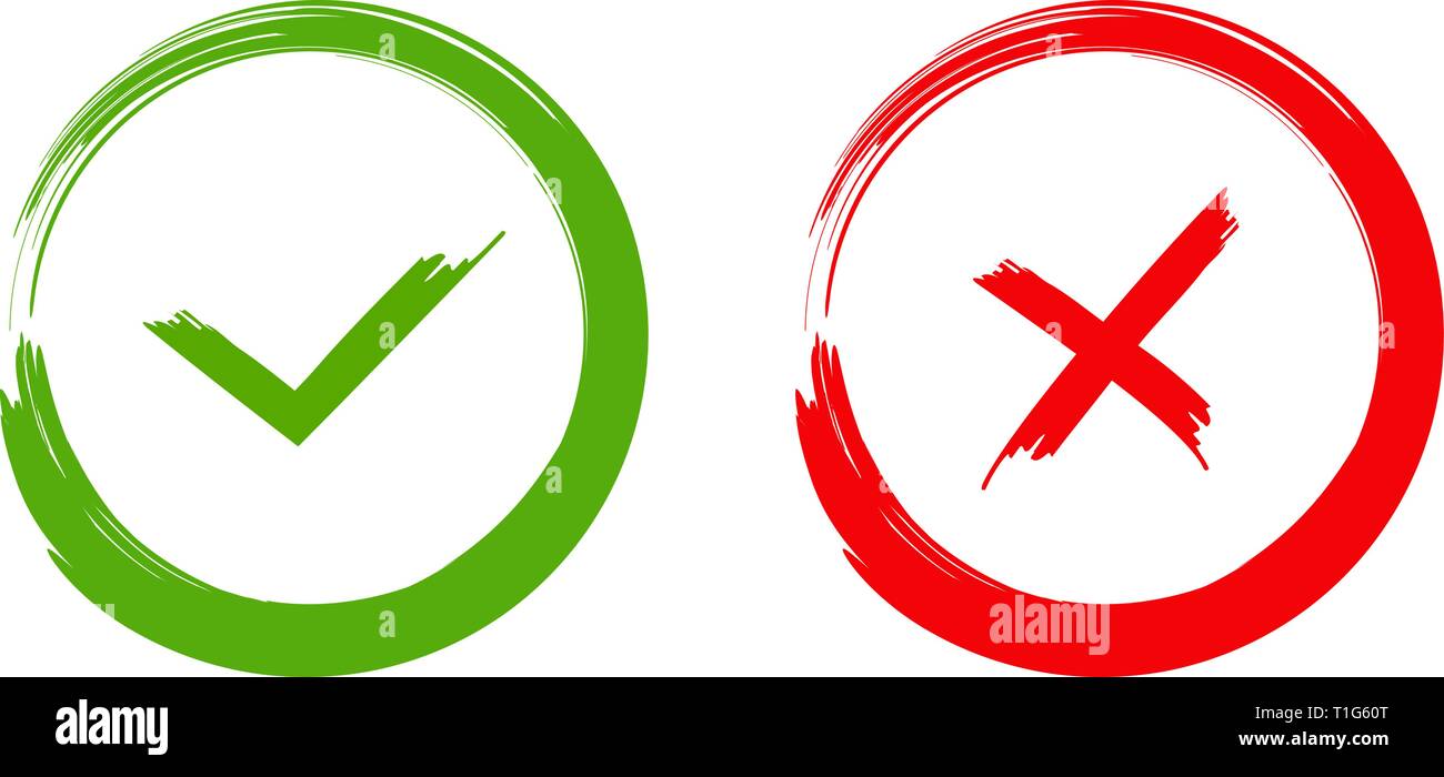 Green Check Mark Red X