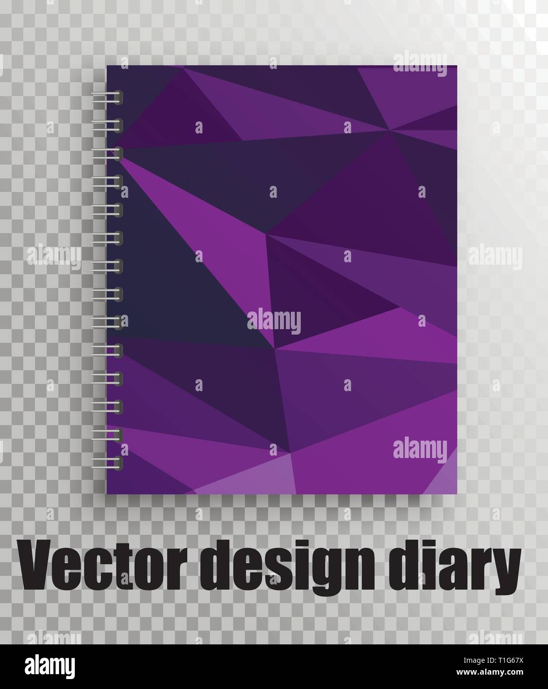 Business stationery - vector layout design for notepad, diary close-up ...