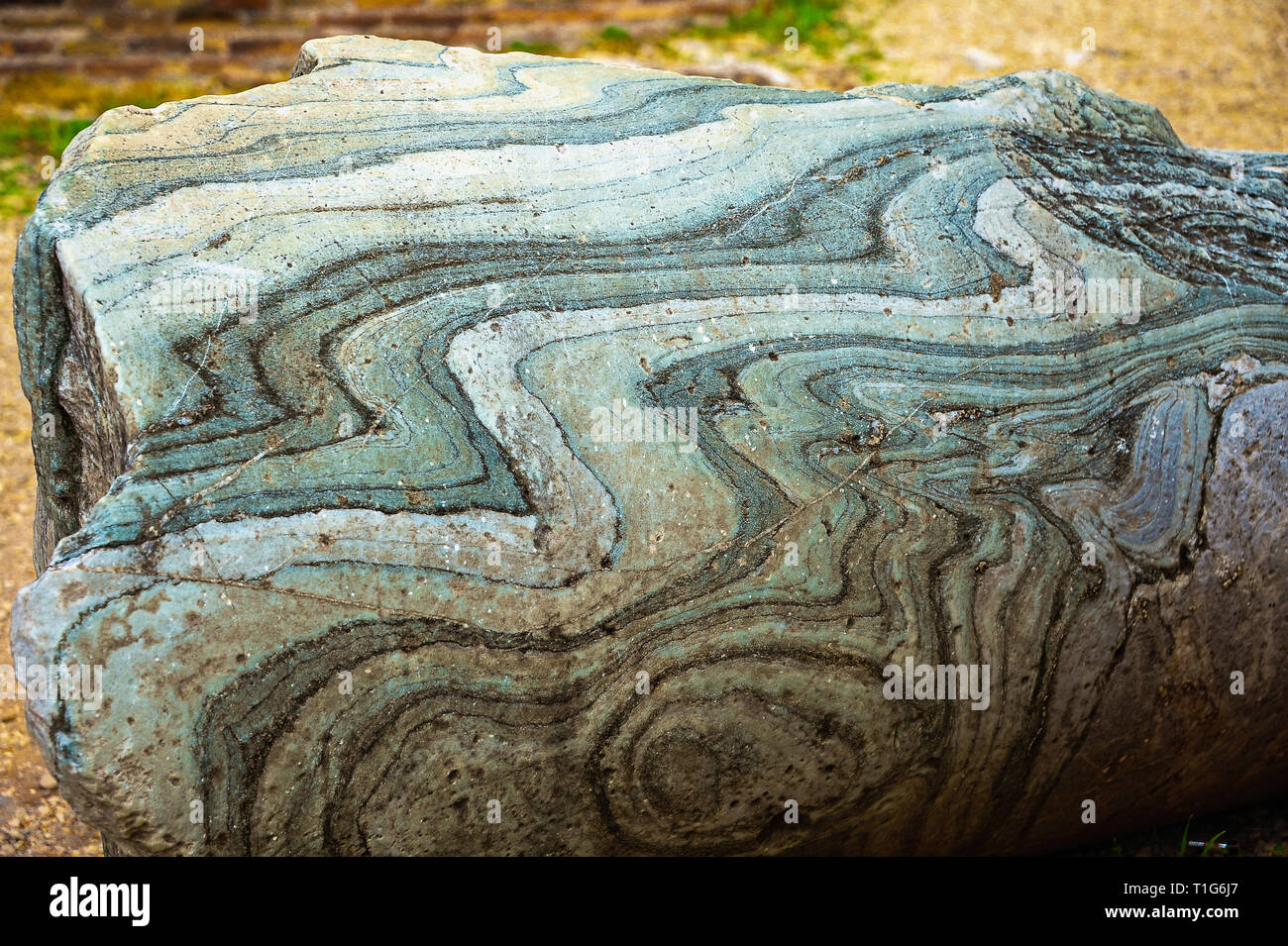 Blue metamorphic rock texture hi-res stock photography and images - Alamy