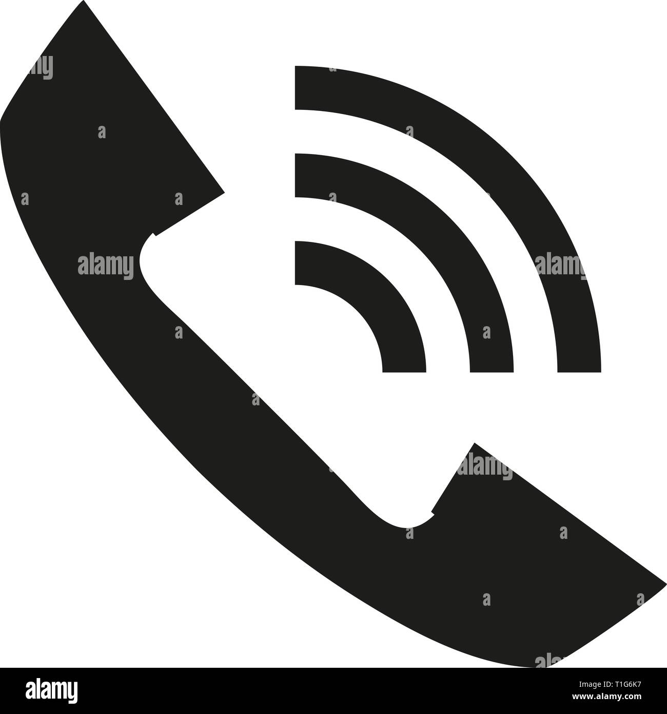 Calling Phone Icon on a isolated background, vector illustration Stock ...