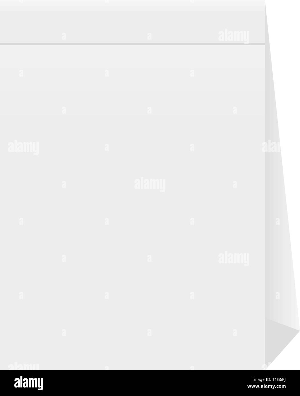 Paper package on white background in mockup style Stock Vector Image ...