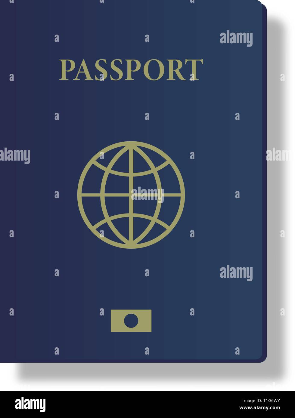 Passport document on a white background, vector Stock Vector Image ...