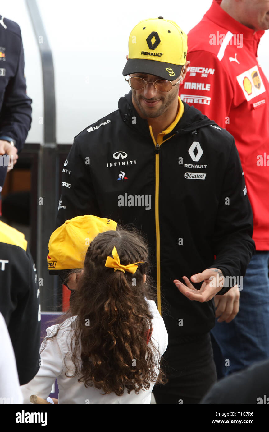 MELBOURNE, AUSTRALIA - MARCH 13: Daniel Ricciardo of Renault Sport F1 ...