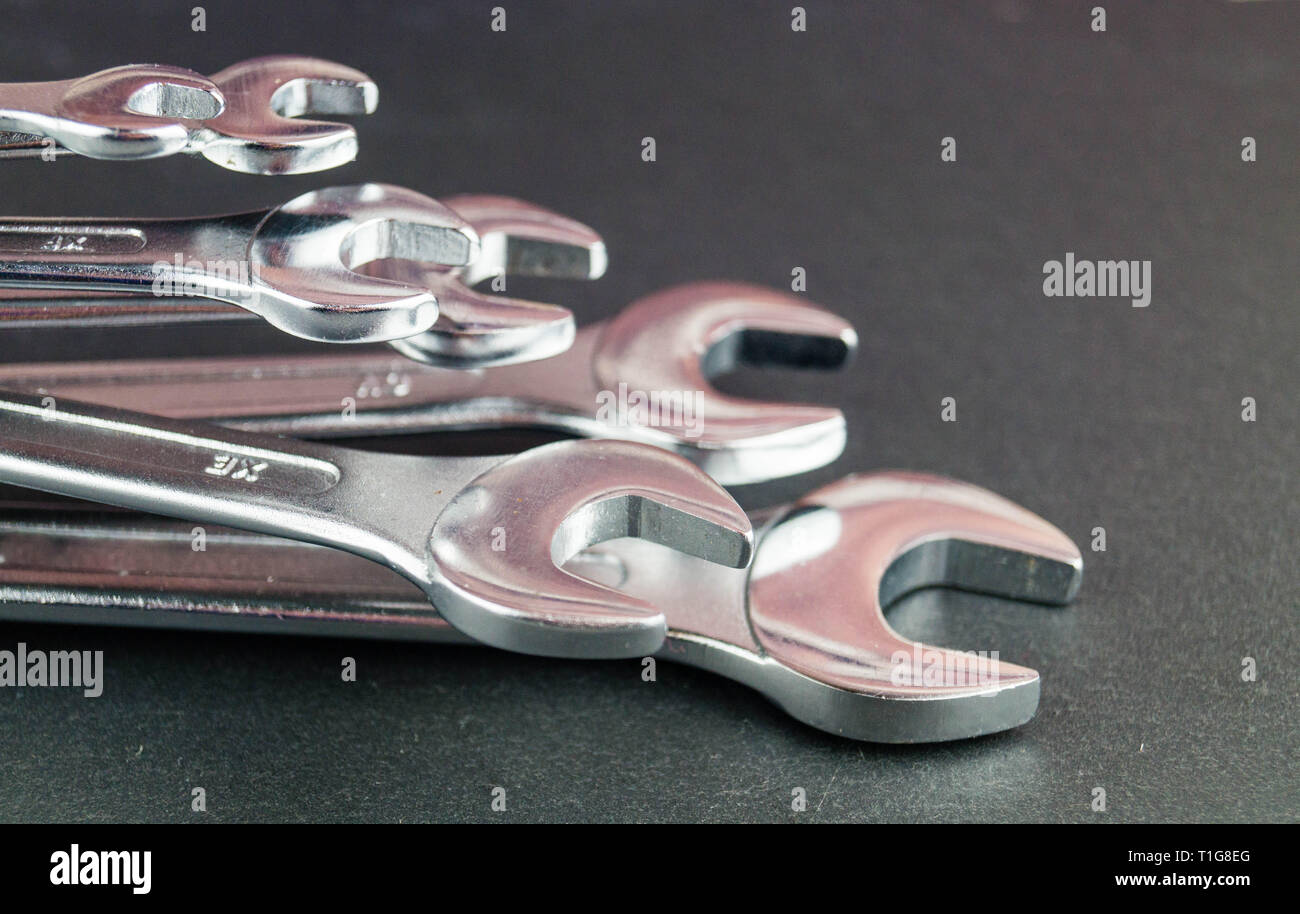 a set of wrenches in different sizes Stock Photo - Alamy