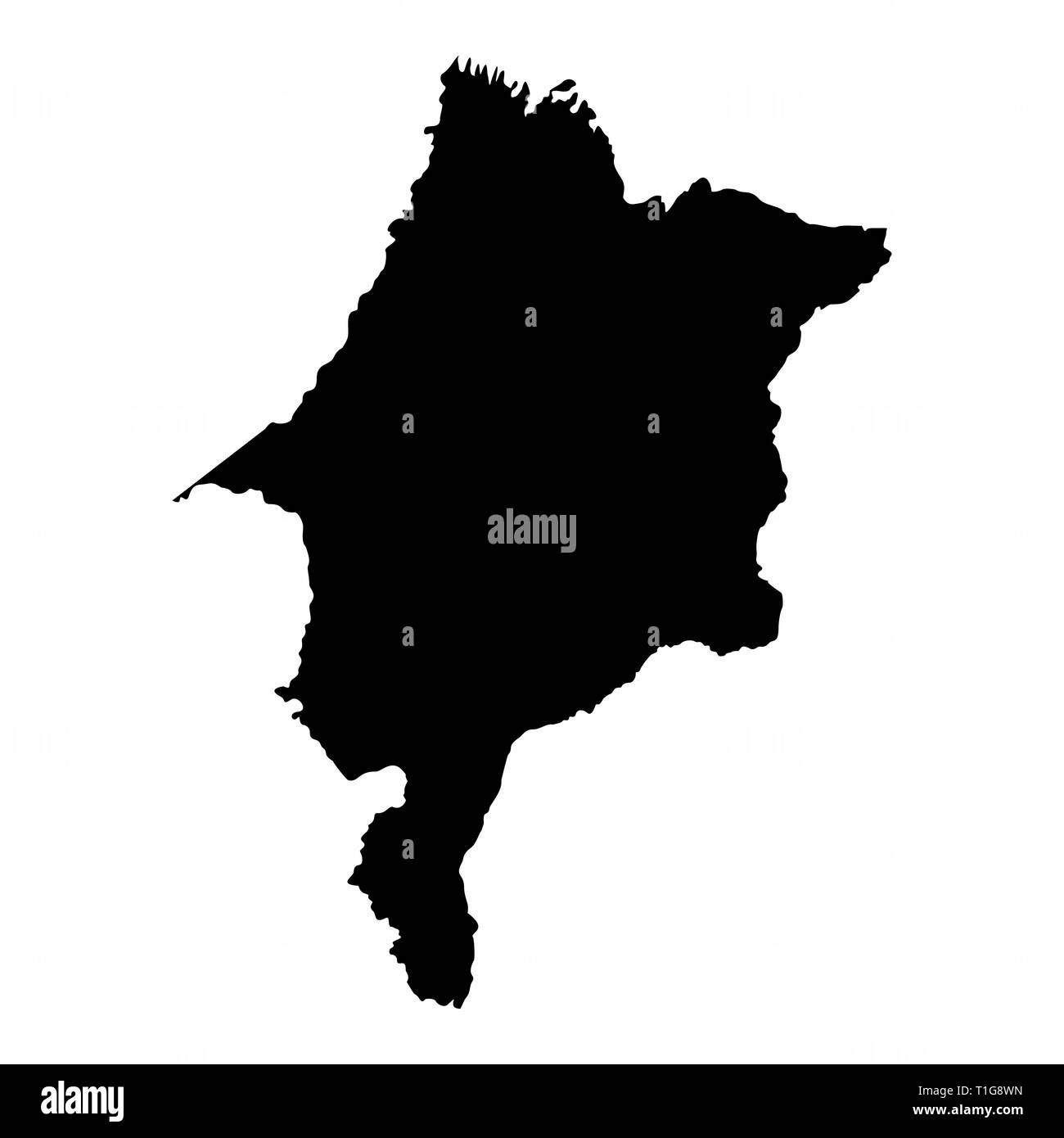 Maranhao administrative political map hi-res stock photography and ...