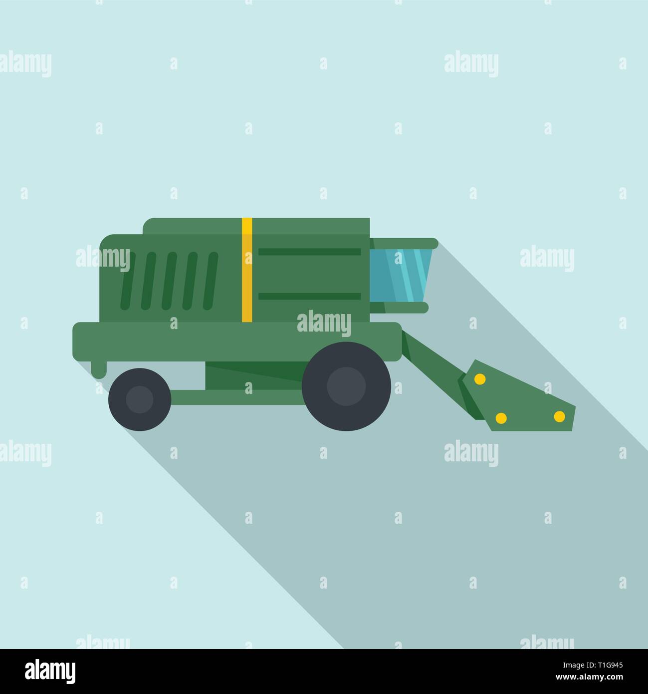Harvester icon. Flat illustration of harvester vector icon for web ...