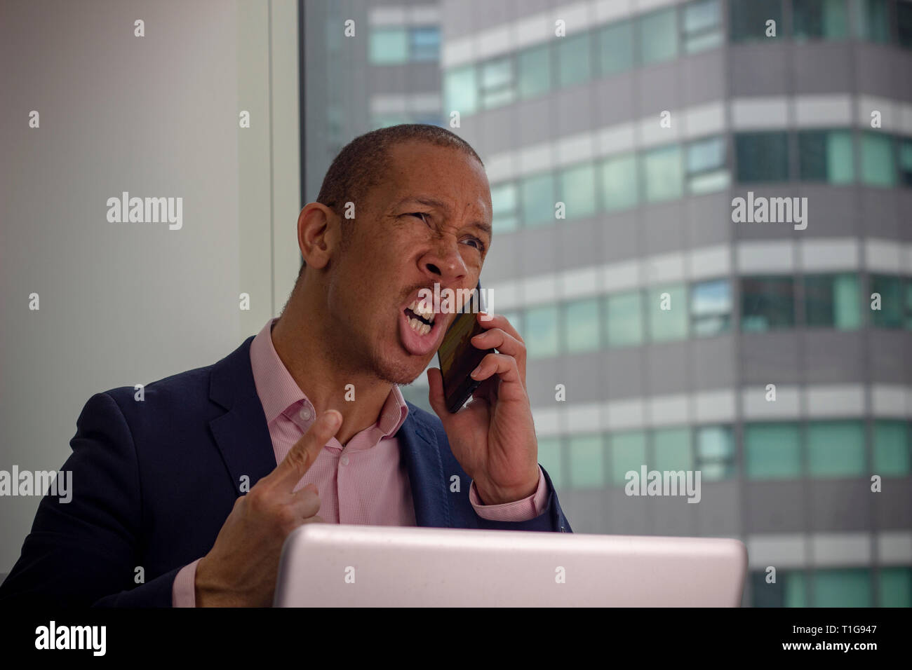 Angry office worker hi-res stock photography and images - Alamy