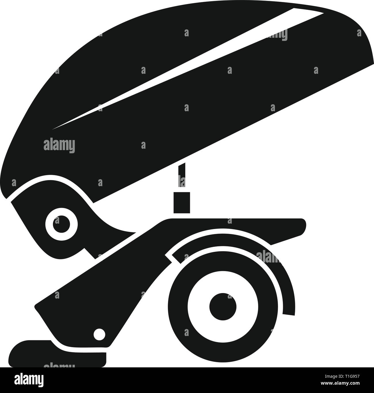 Agricultural trailer icon. Simple illustration of agricultural trailer ...