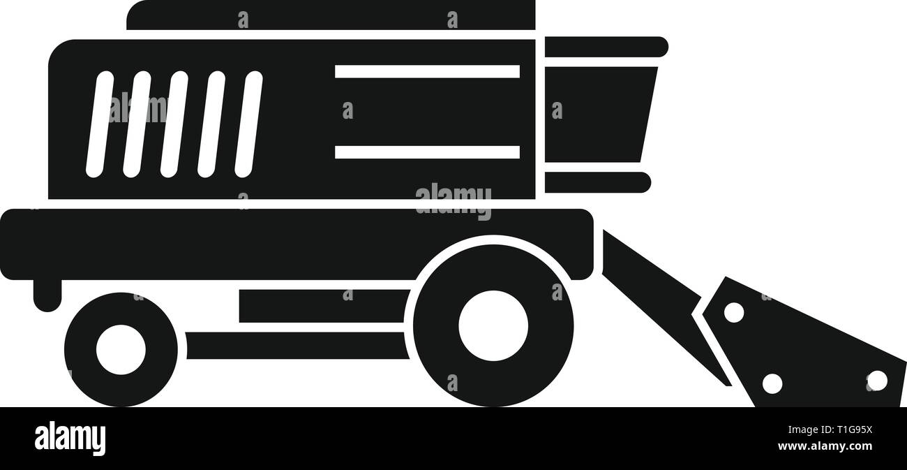 Harvester icon. Simple illustration of harvester vector icon for web ...