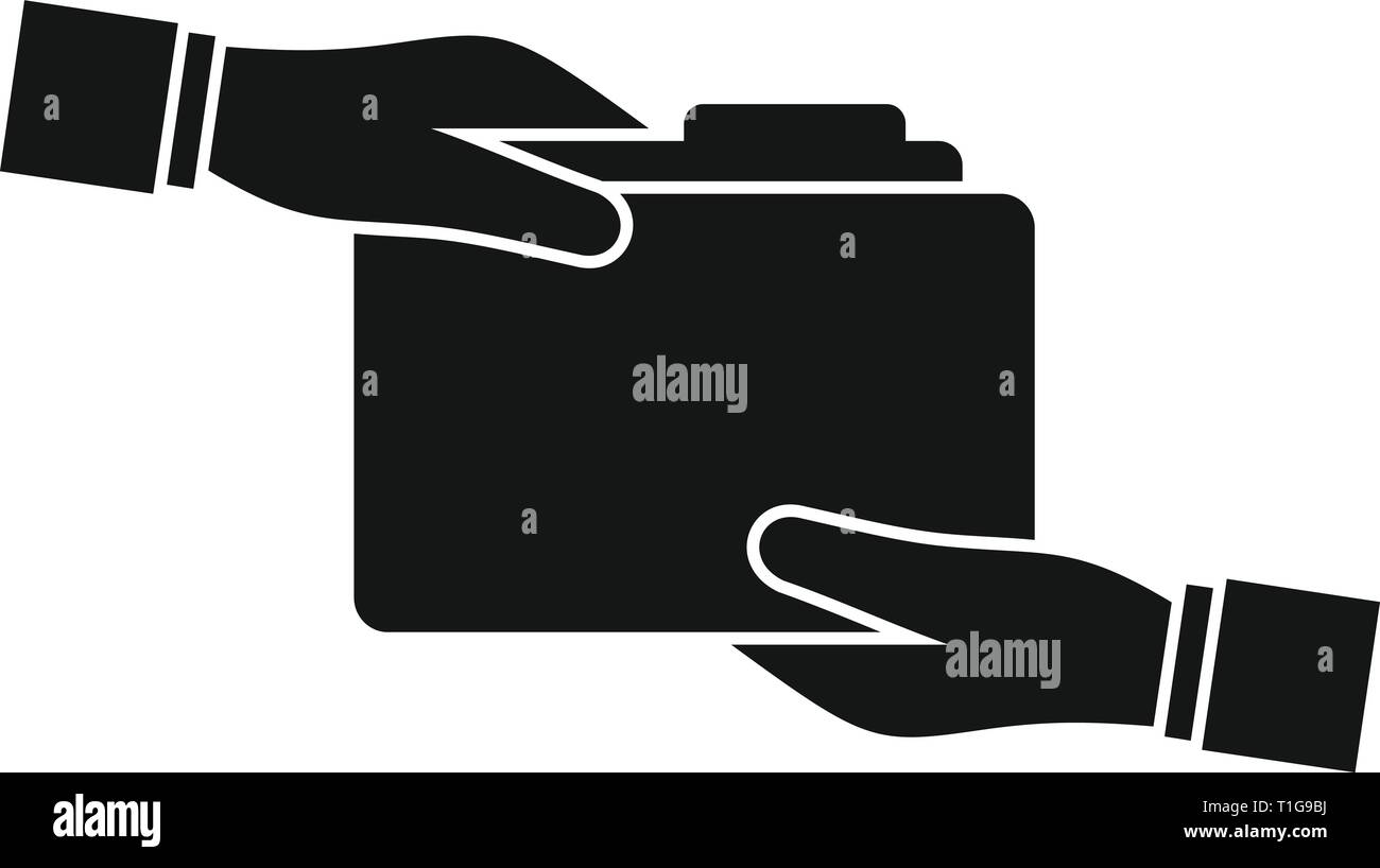 Send file folder icon. Simple illustration of send file folder vector ...