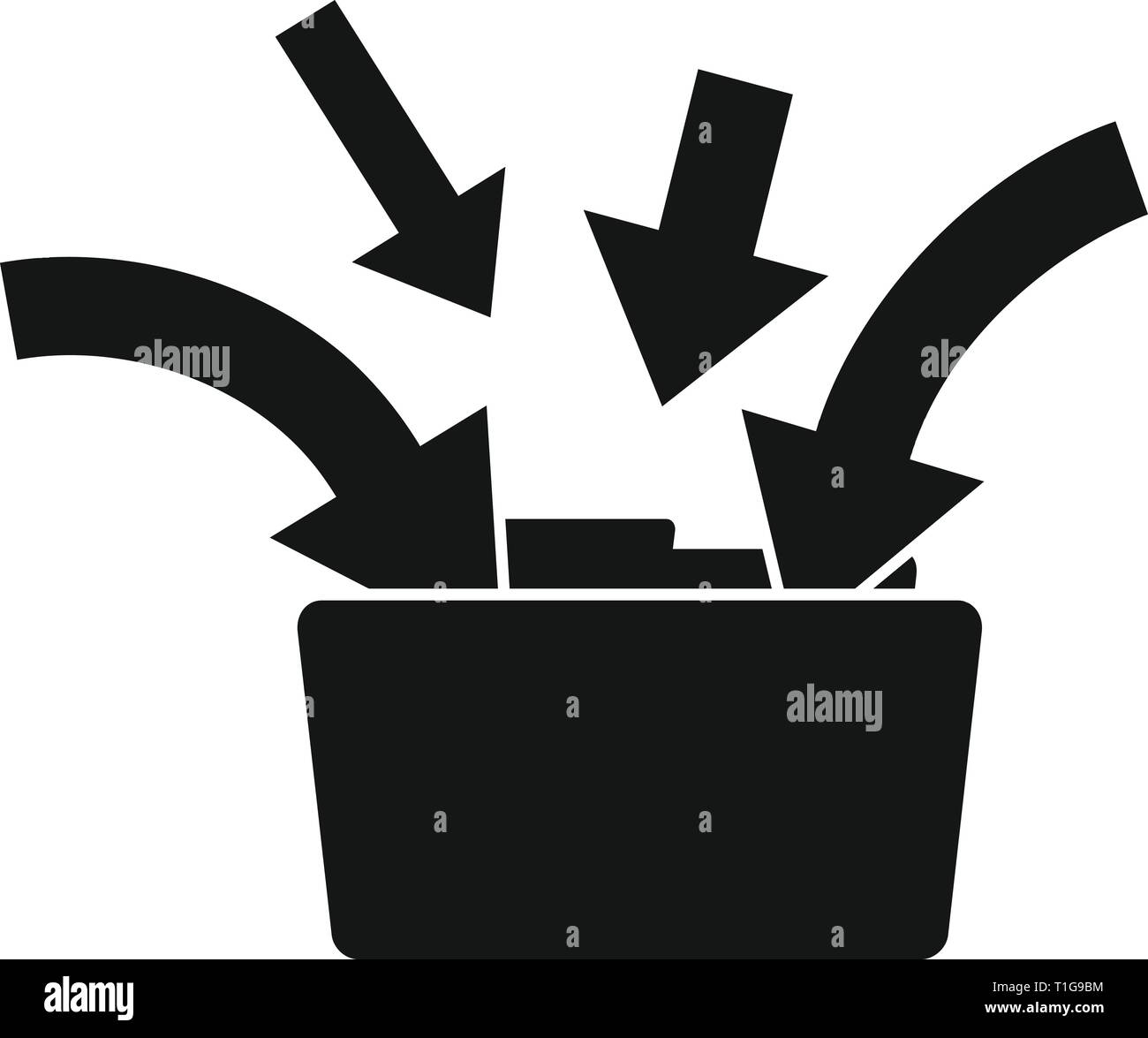 Copy all in folder icon. Simple illustration of copy all in folder ...