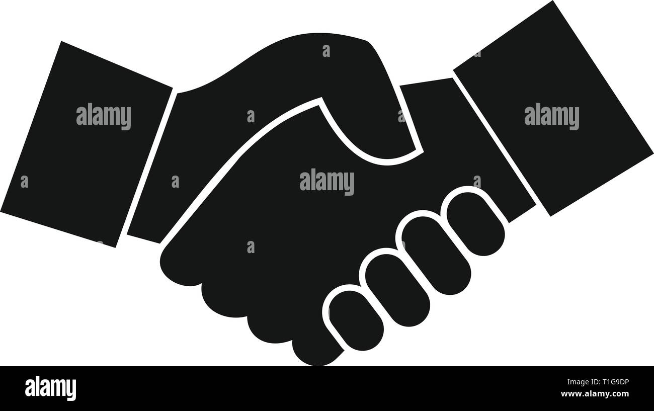 Handshake icon. Simple illustration of handshake vector icon for web ...