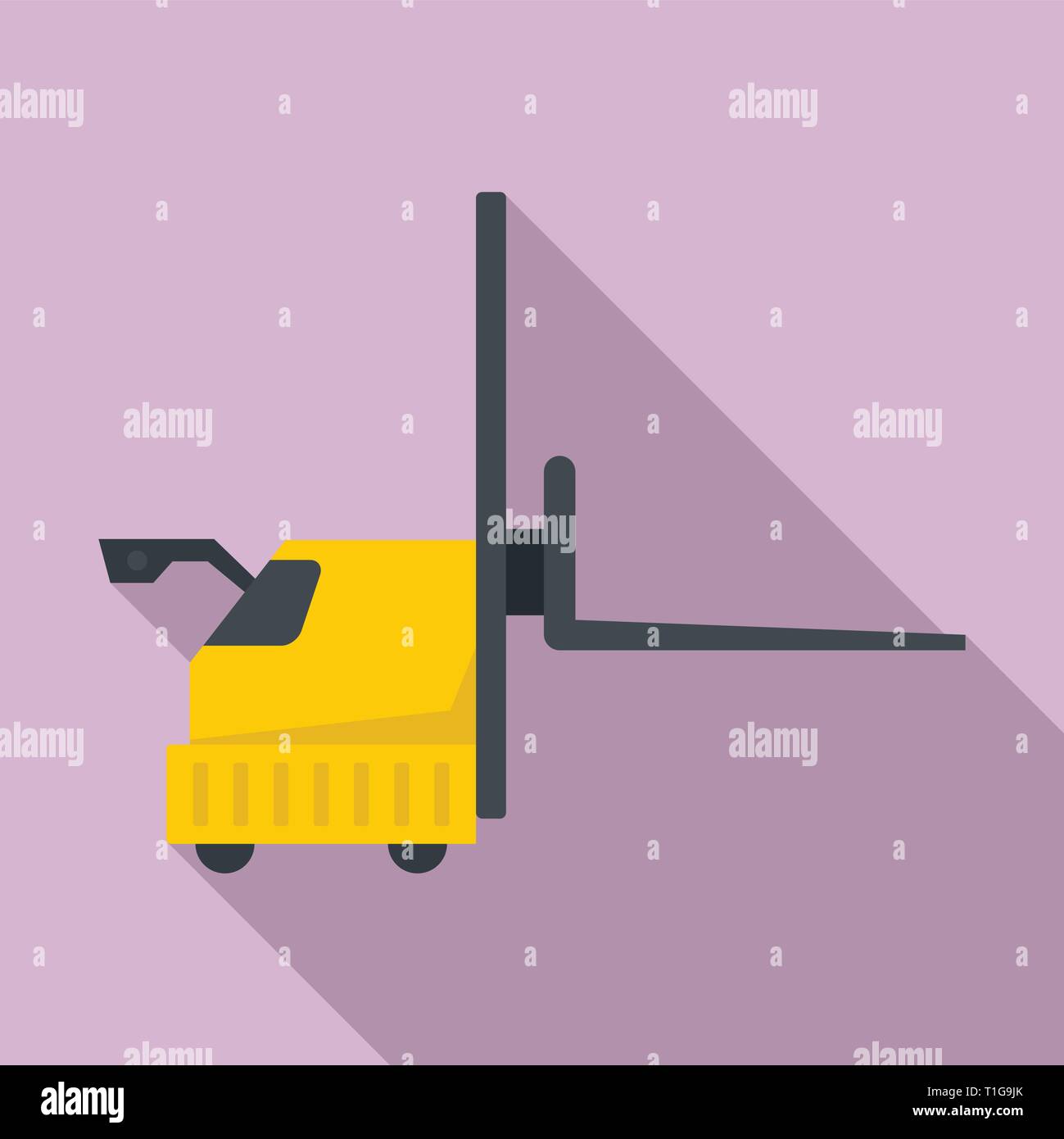 Lift machine icon. Flat illustration of lift machine vector icon for ...