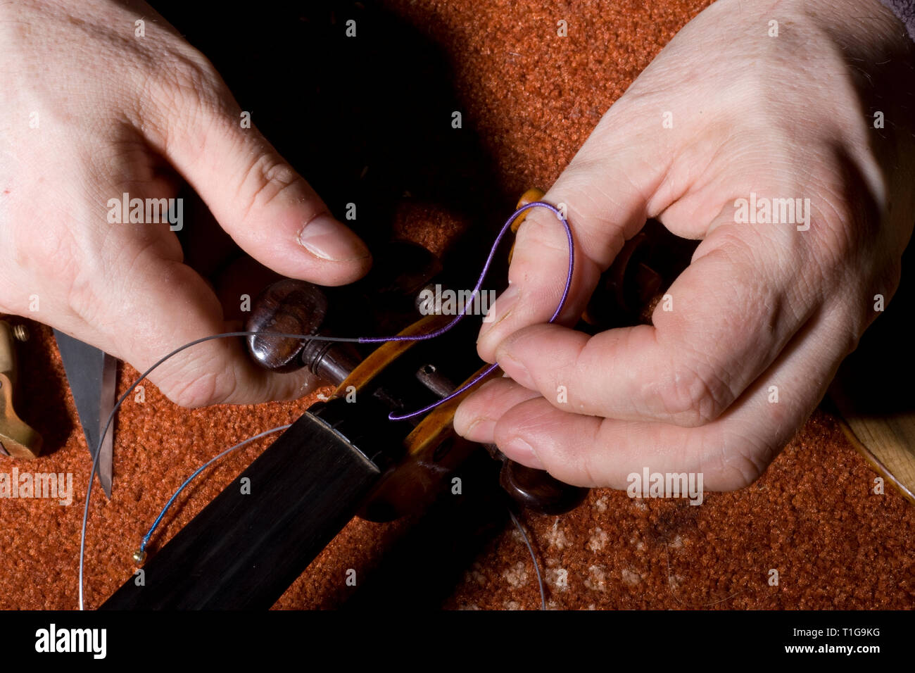 Violin Work Maker Wood High Resolution Stock Photography and Images - Alamy