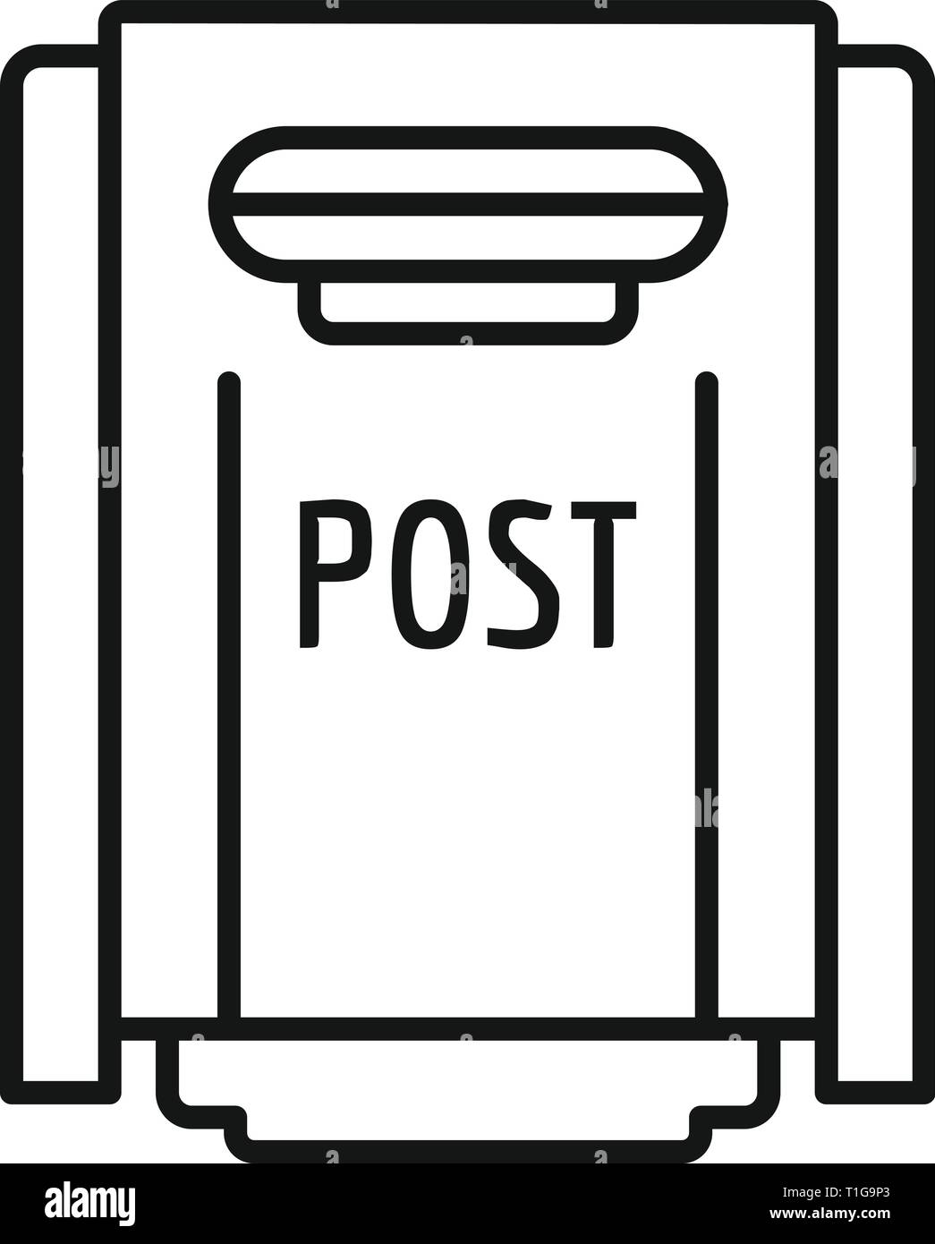 Post home box icon. Outline post home box vector icon for web design ...
