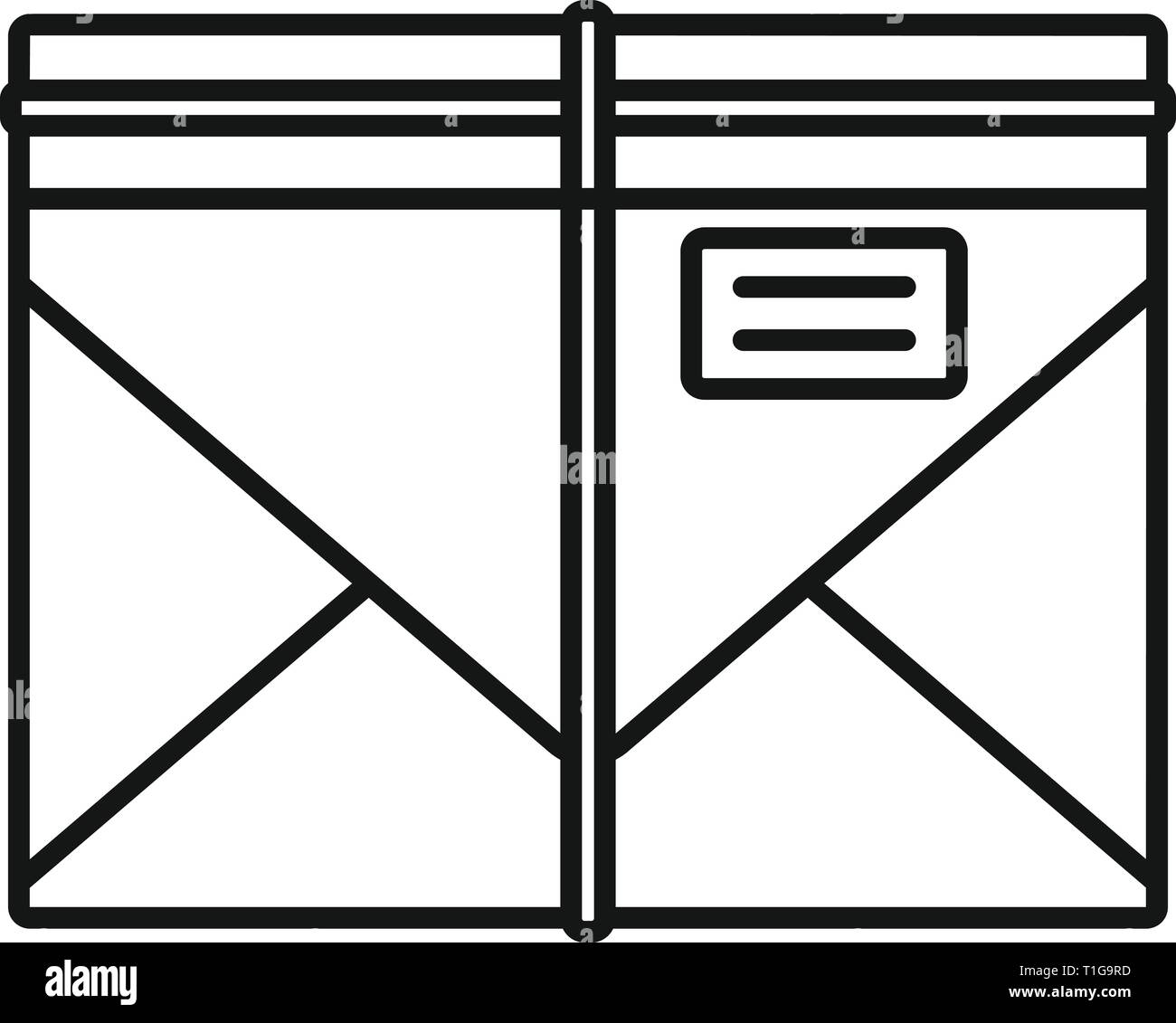 Post letter icon. Outline post letter vector icon for web design ...