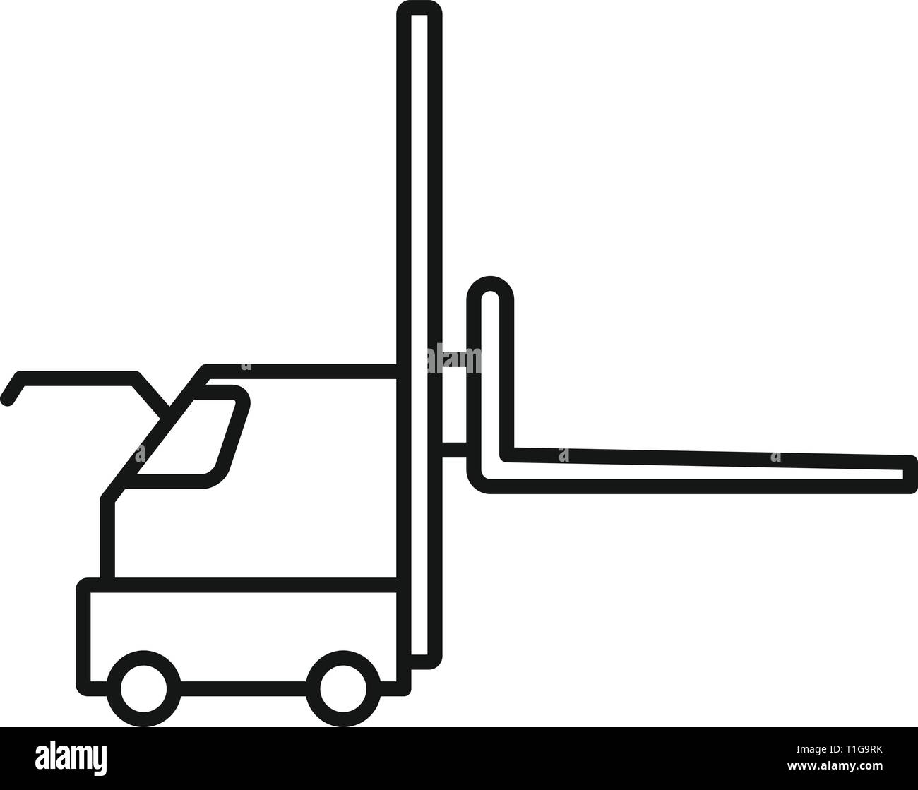 Lift machine icon. Outline lift machine vector icon for web design ...