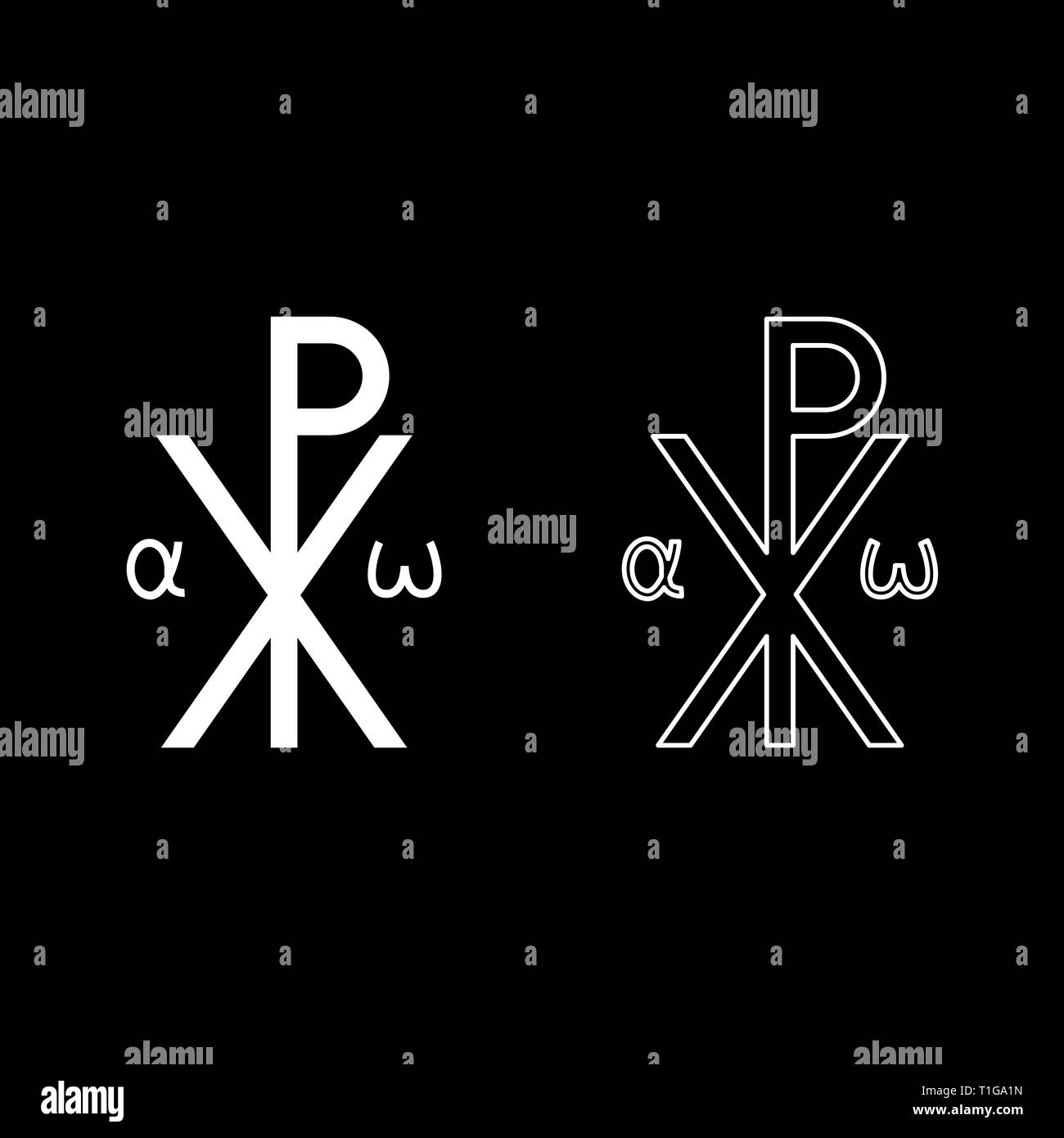 Crismon symbol Cross monogram Xi Hi Ro Konstantin Symbol Saint Pastor ...