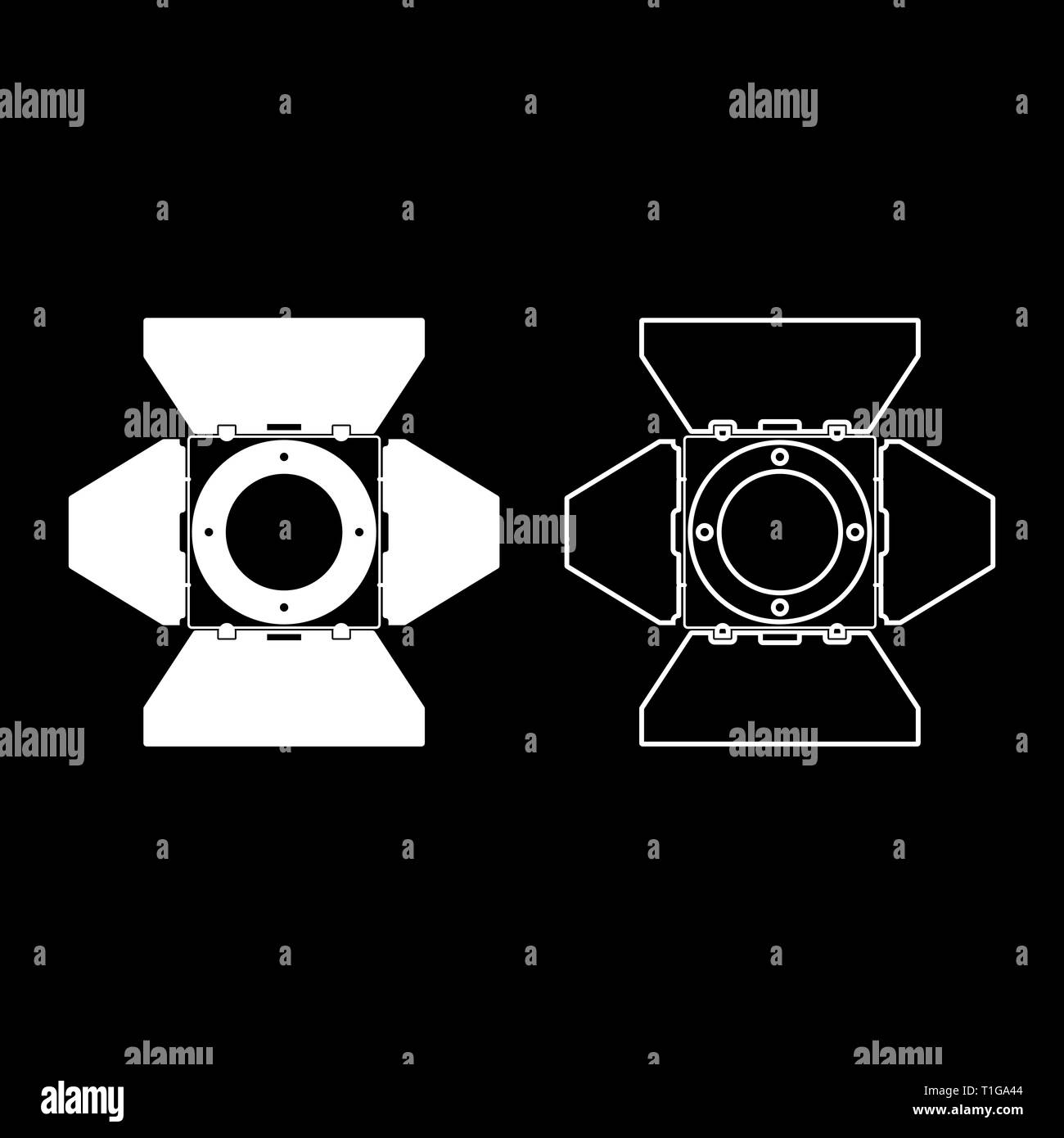Studio spot lights Studio projector front view Spotlight Movie ...