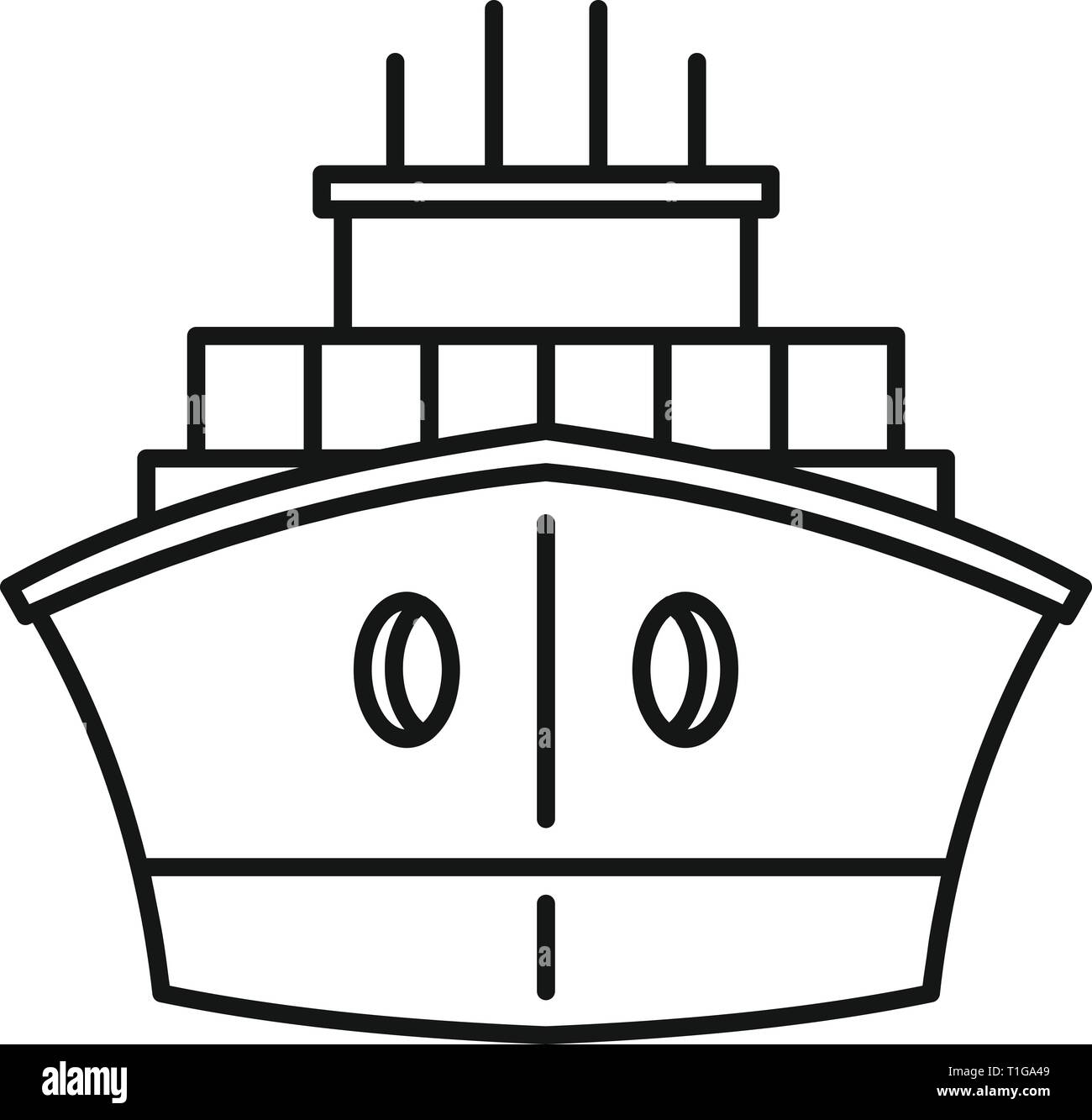 Cargo Ship Outline