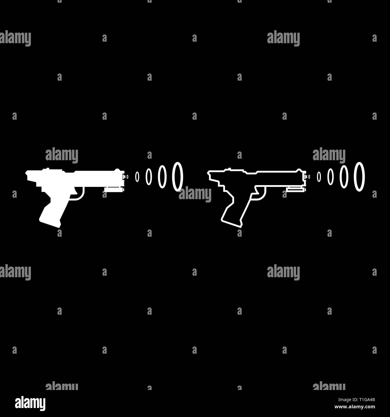 Space Blaster Children's Toy Futuristic gun Space gun shooting blaster ...