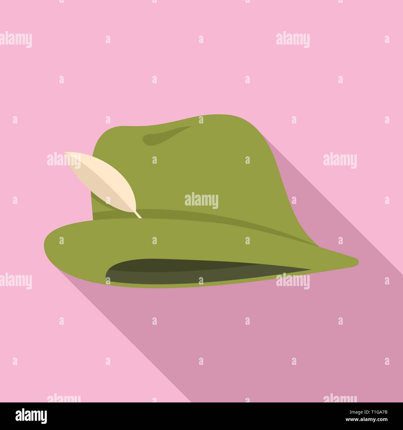 Hunter hat icon. Flat illustration of hunter hat vector icon for web ...