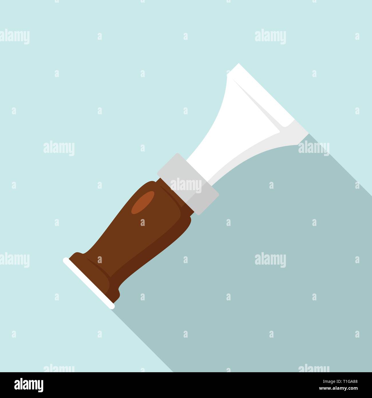 Antler handle knife Stock Vector Images - Alamy