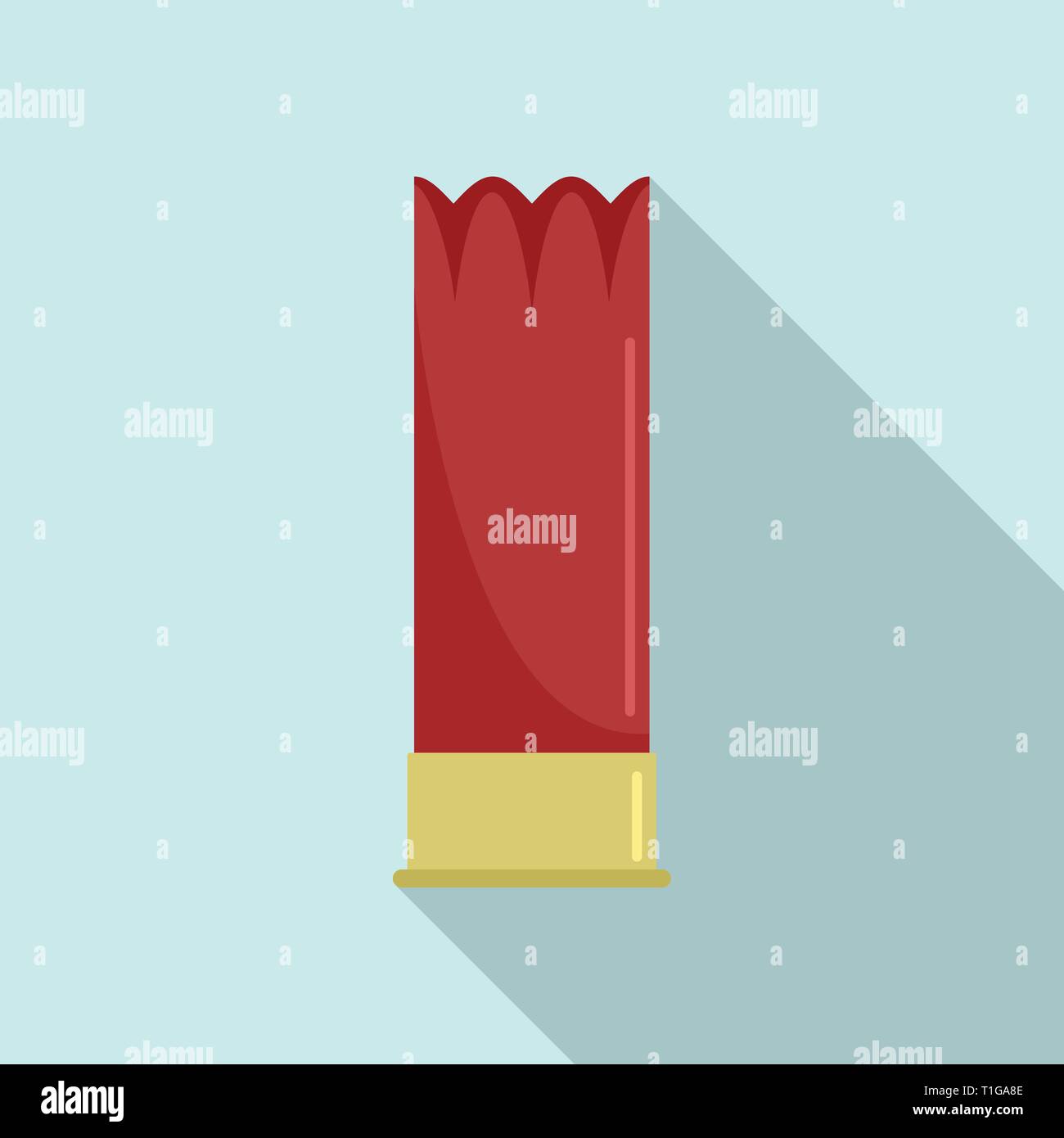 Hunt rifle bullet icon. Flat illustration of hunt rifle bullet vector ...