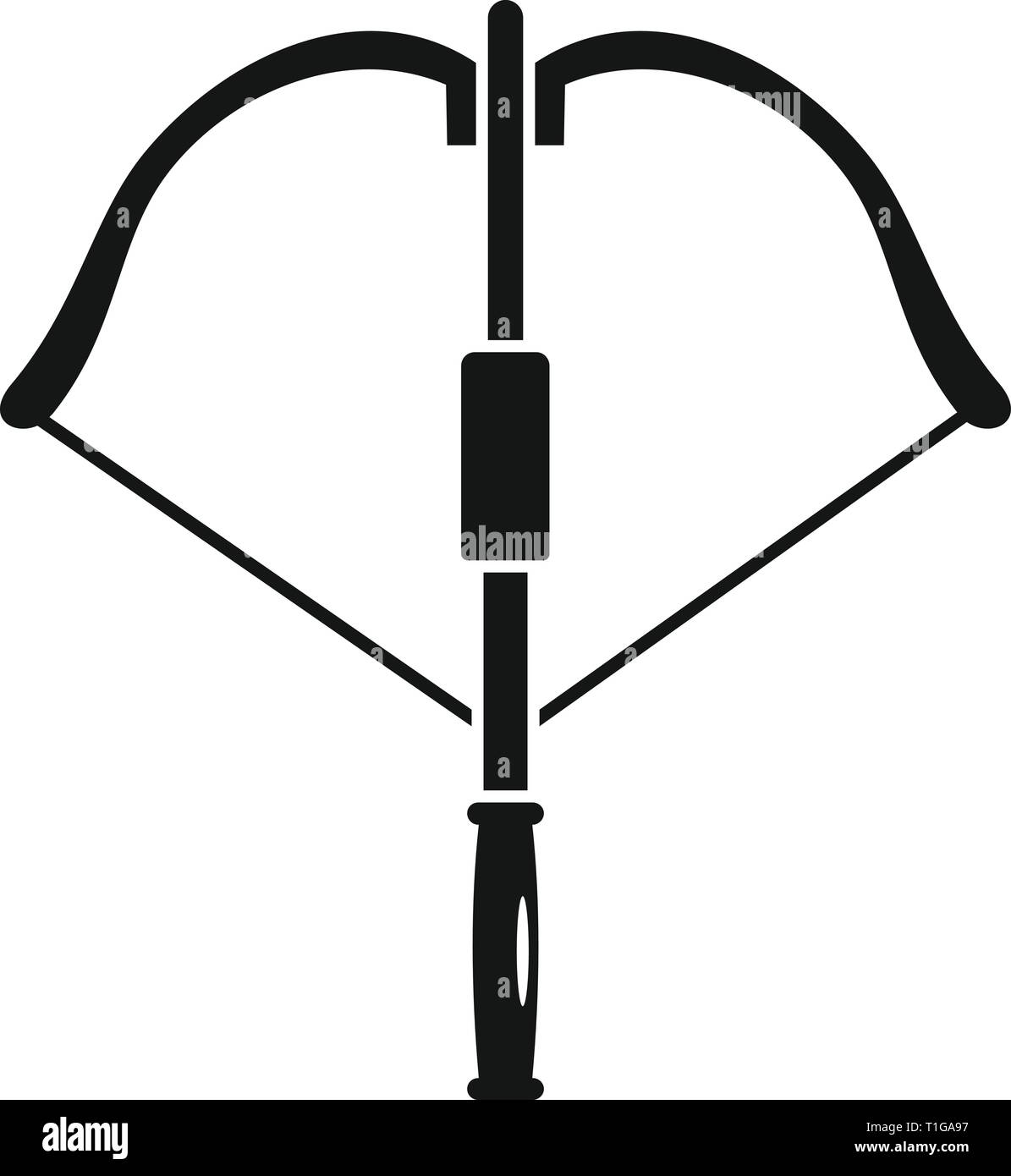 Hunt crossbow icon. Simple illustration of hunt crossbow vector icon ...