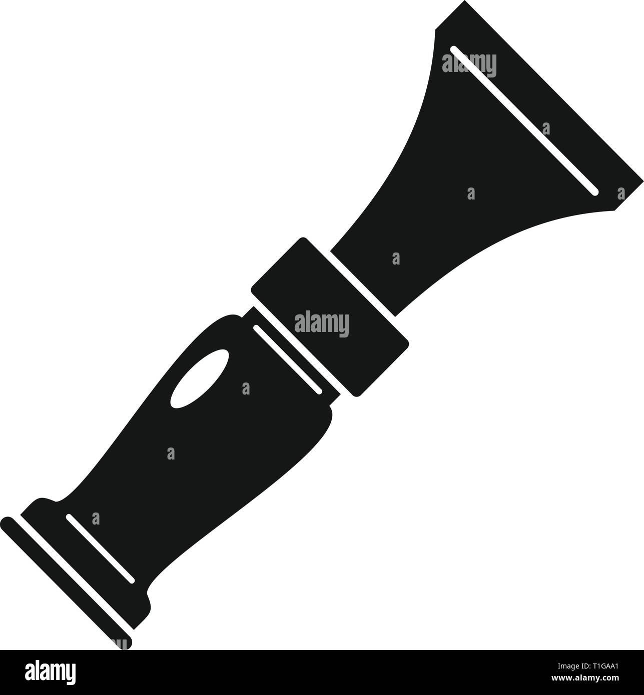 Hunter whistle icon. Simple illustration of hunter whistle vector icon ...