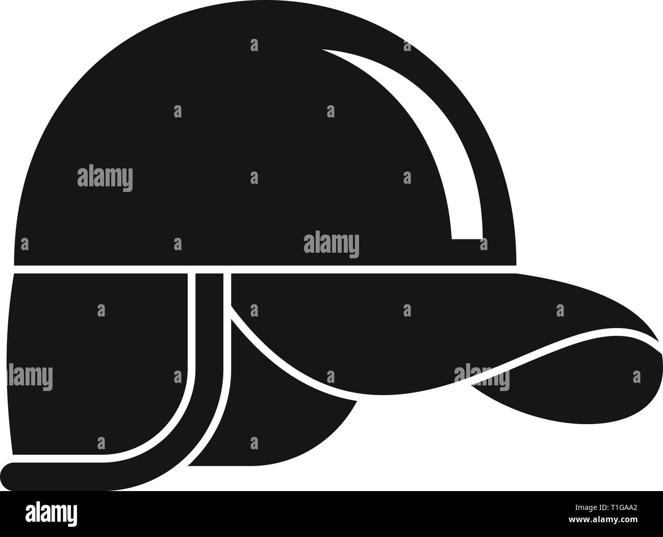 Hunter cap icon. Simple illustration of hunter cap vector icon for web ...