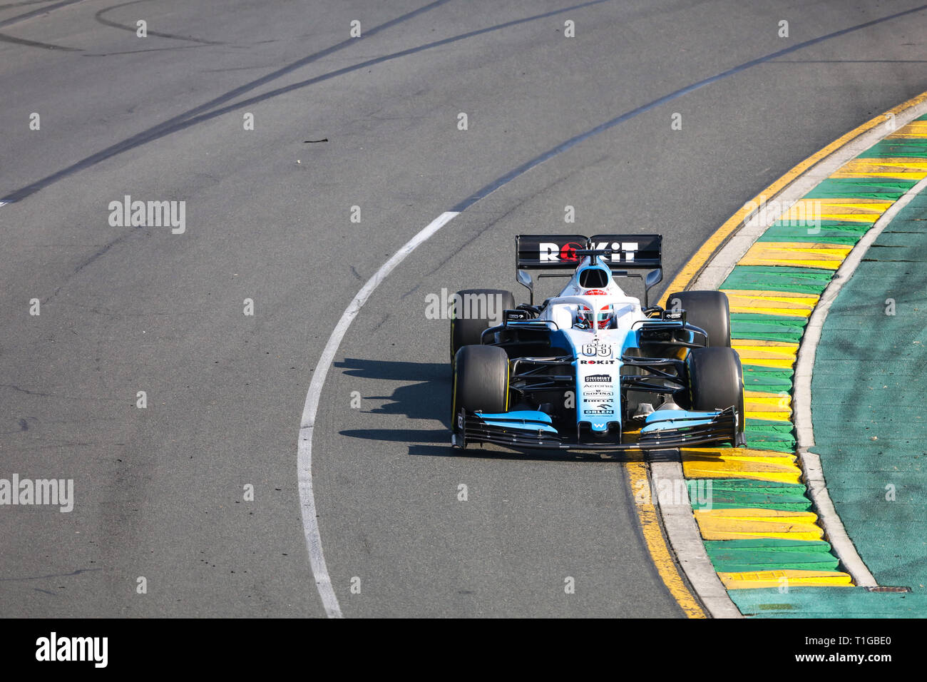 MELBOURNE, AUSTRALIA - MARCH 17: George Russell of Williams Racing ...
