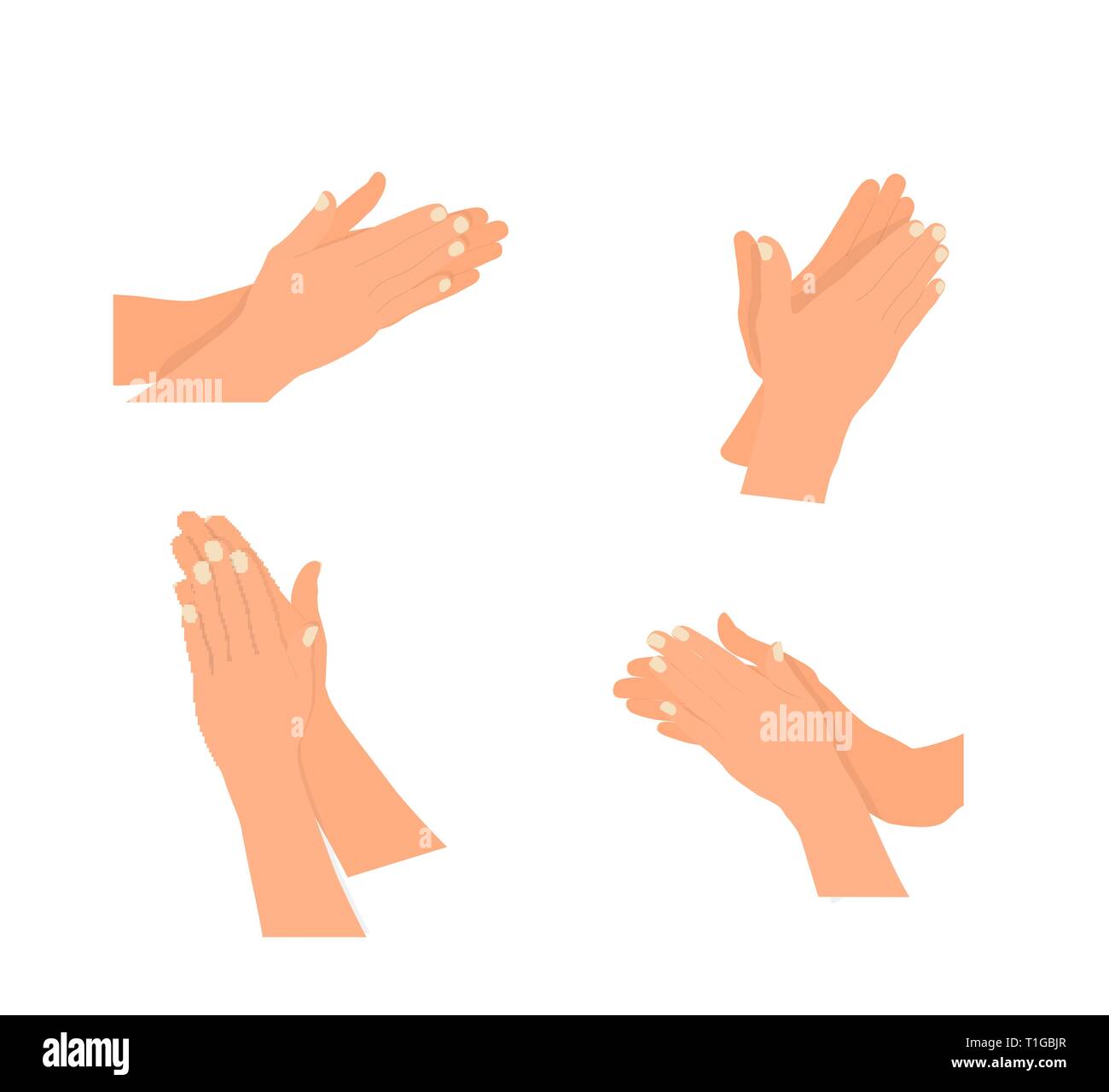 Clapping vector vectors hi-res stock photography and images - Alamy
