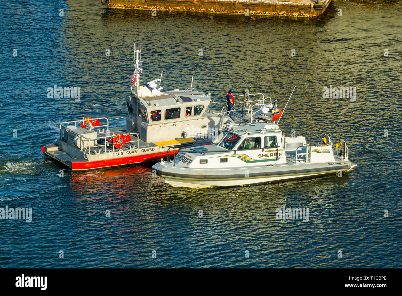 Police coast guard boat hi-res stock photography and images - Alamy