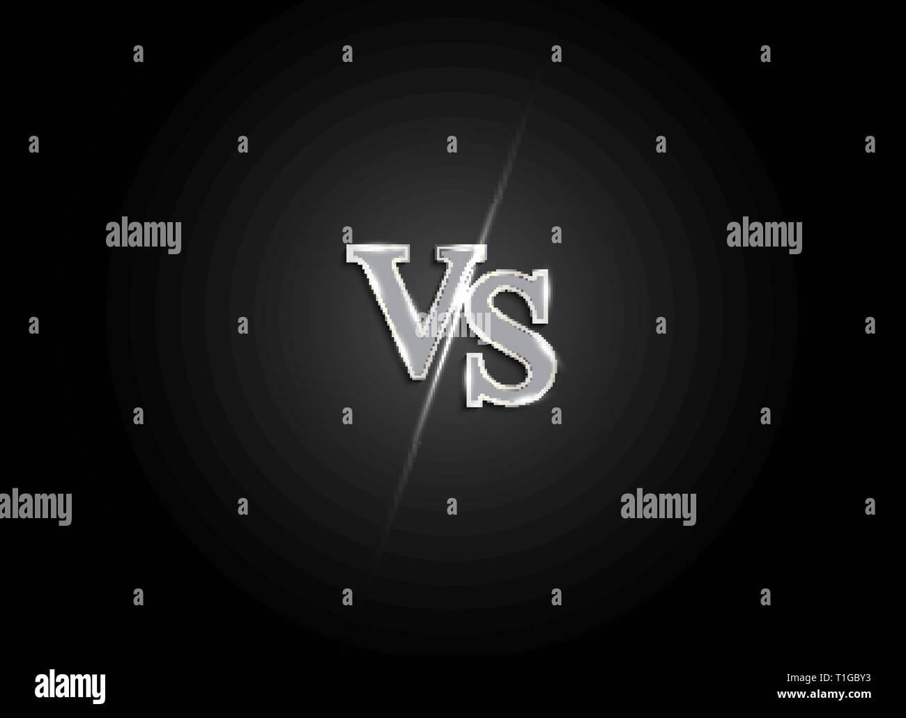 Versus letters figh background. Vector Illustration EPS10 Stock Vector ...