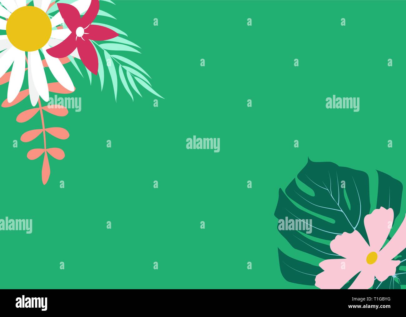 Natural flowers Stock Vector Images - Alamy
