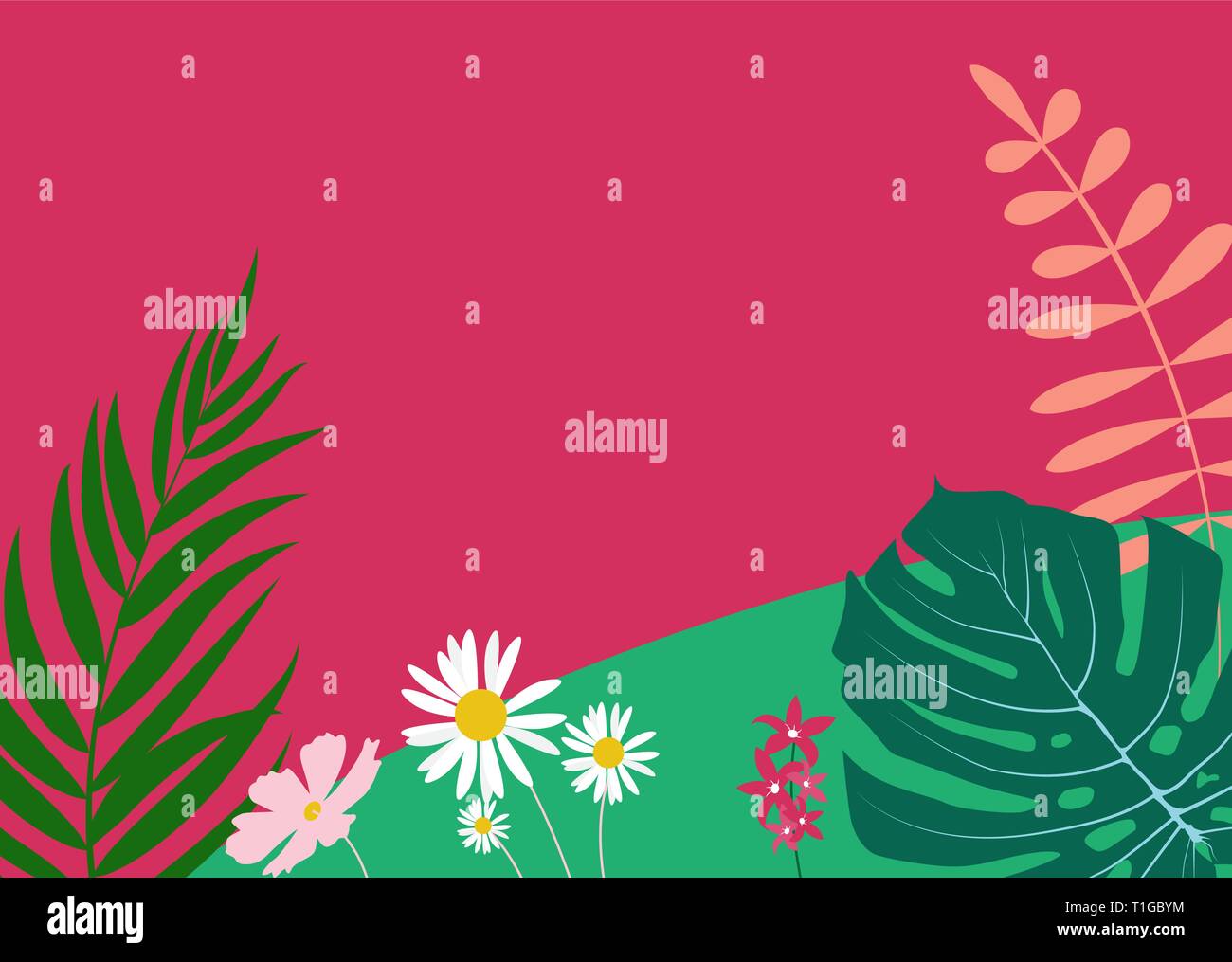 Natural flowers Stock Vector Images - Alamy