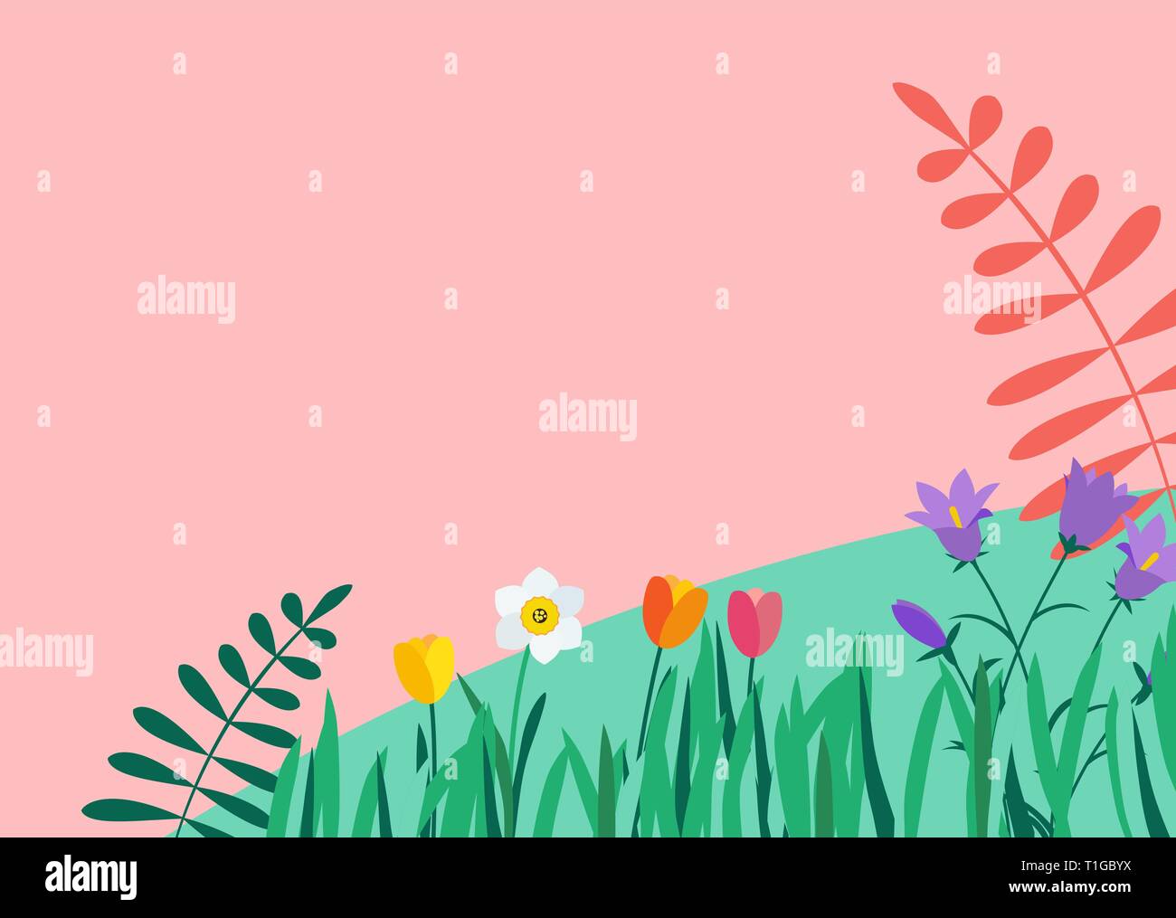 Natural Flowers Background Vector Illustration EPS10 Stock Vector Image ...