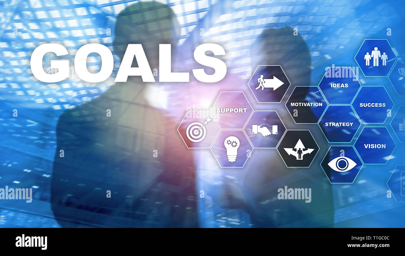 Target Goals Expectations Achievement Graphic Concept. Business ...