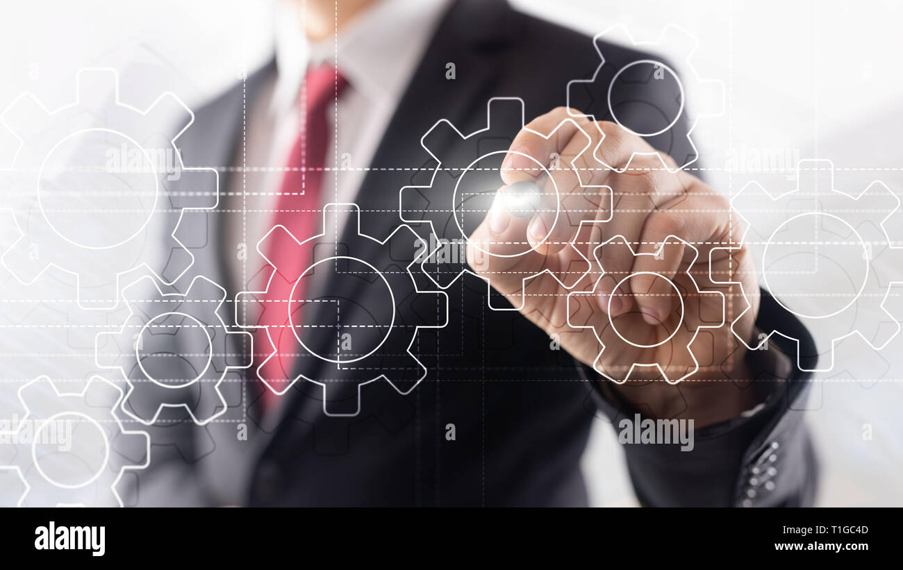 Gears mechanism, digital transformation, data integration and digital ...