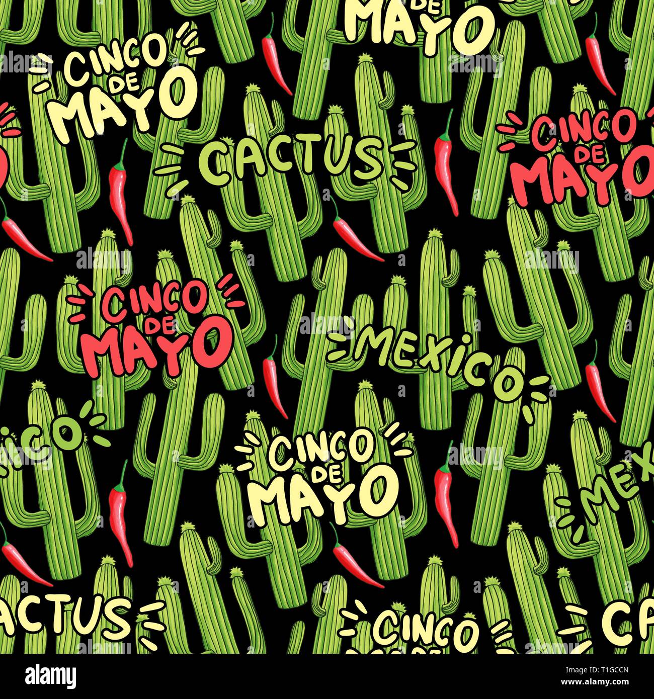 Mexican holiday background Stock Vector Images - Alamy