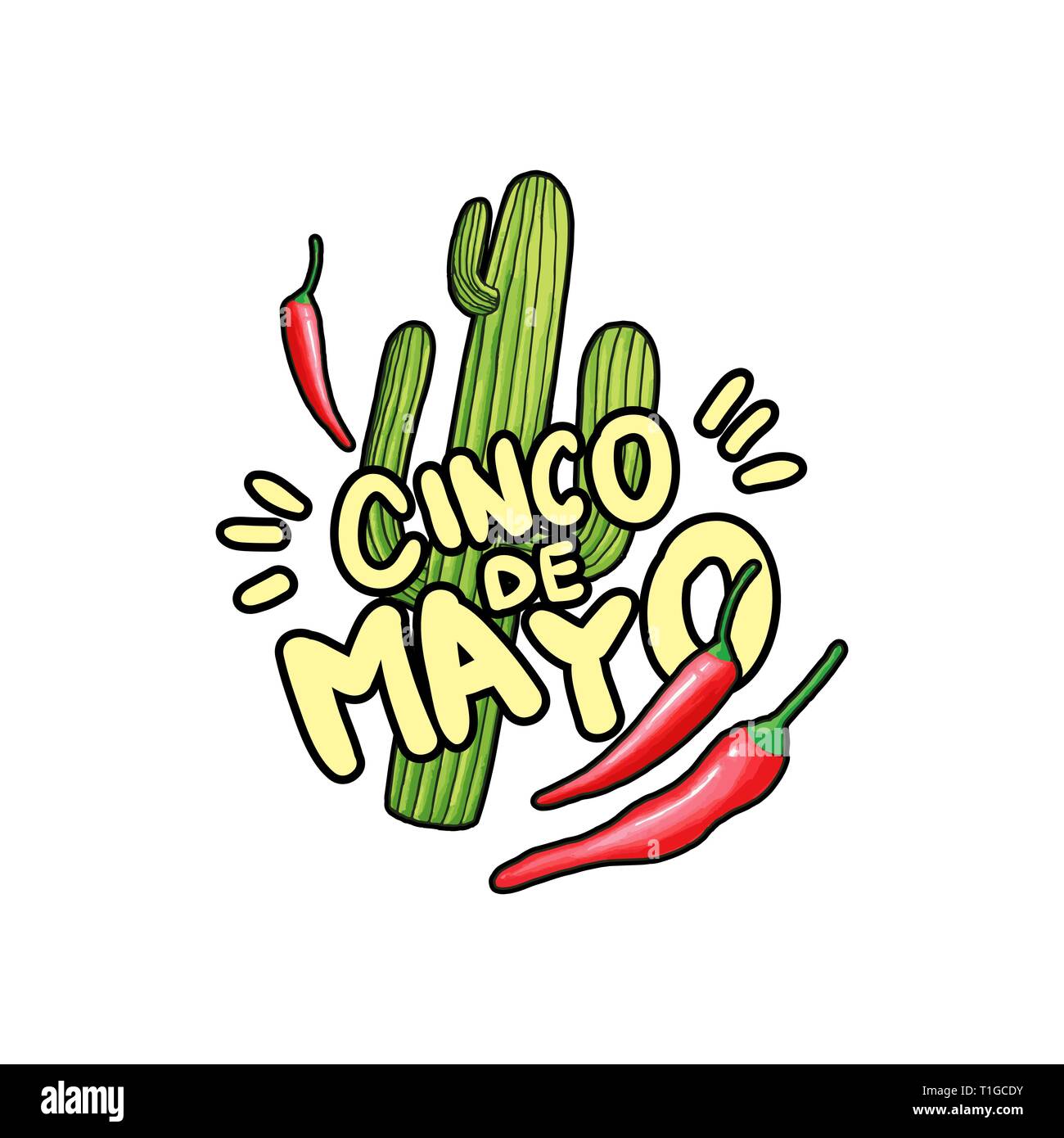 Red and green lettering Cut Out Stock Images & Pictures - Alamy