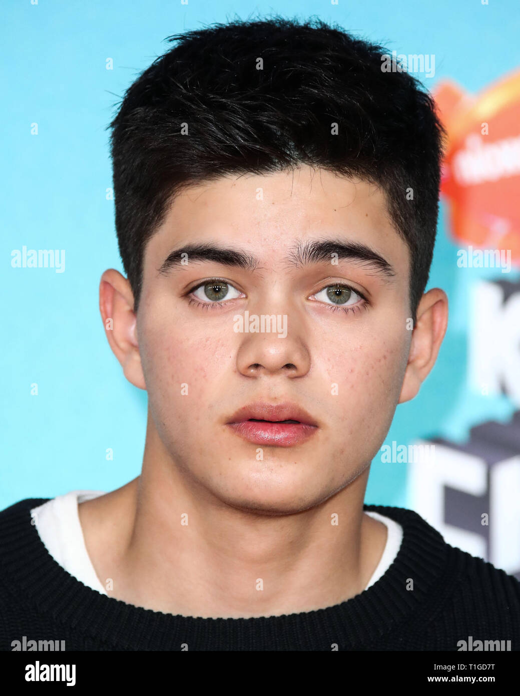 LOS ANGELES, CA, USA - MARCH 23: Jay Ulloa arrives at Nickelodeon's ...