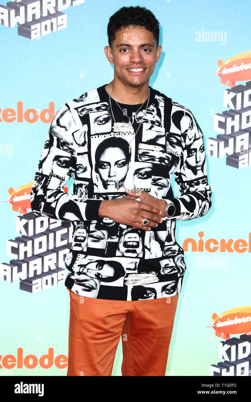 LOS ANGELES, CA, USA - MARCH 23: Brandon Broady arrives at Nickelodeon ...