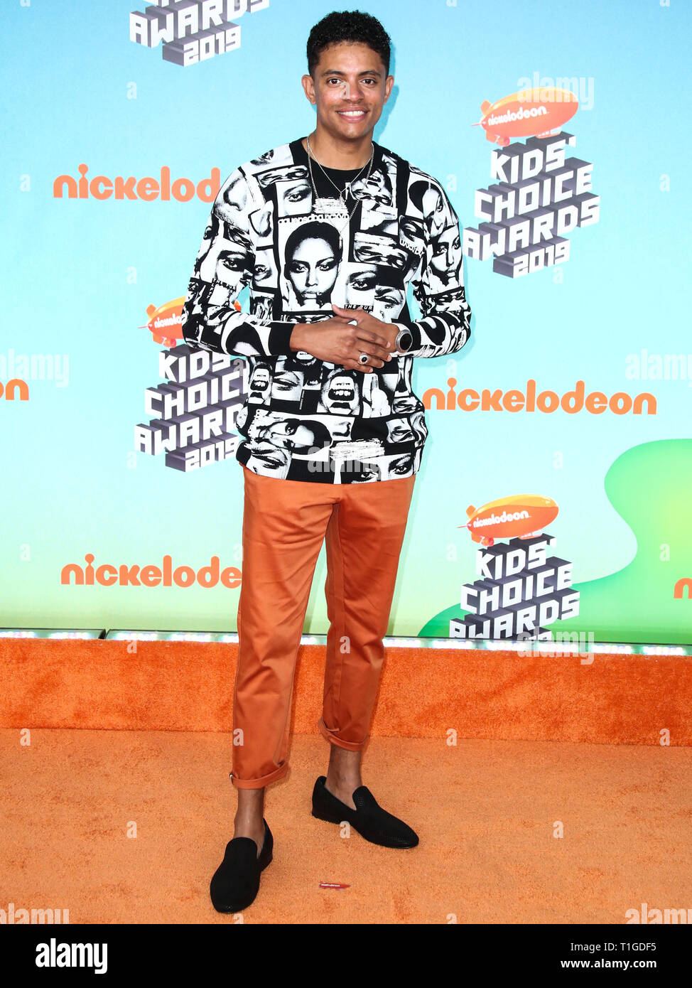 LOS ANGELES, CA, USA - MARCH 23: Brandon Broady arrives at Nickelodeon ...