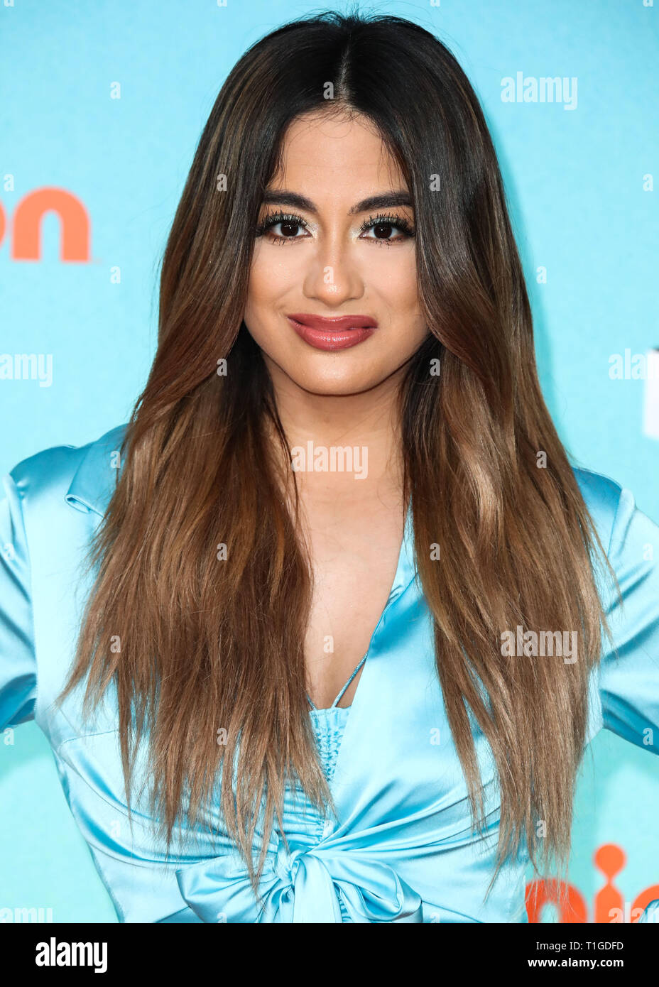 LOS ANGELES, CA, USA - MARCH 23: Ally Brooke arrives at Nickelodeon's ...