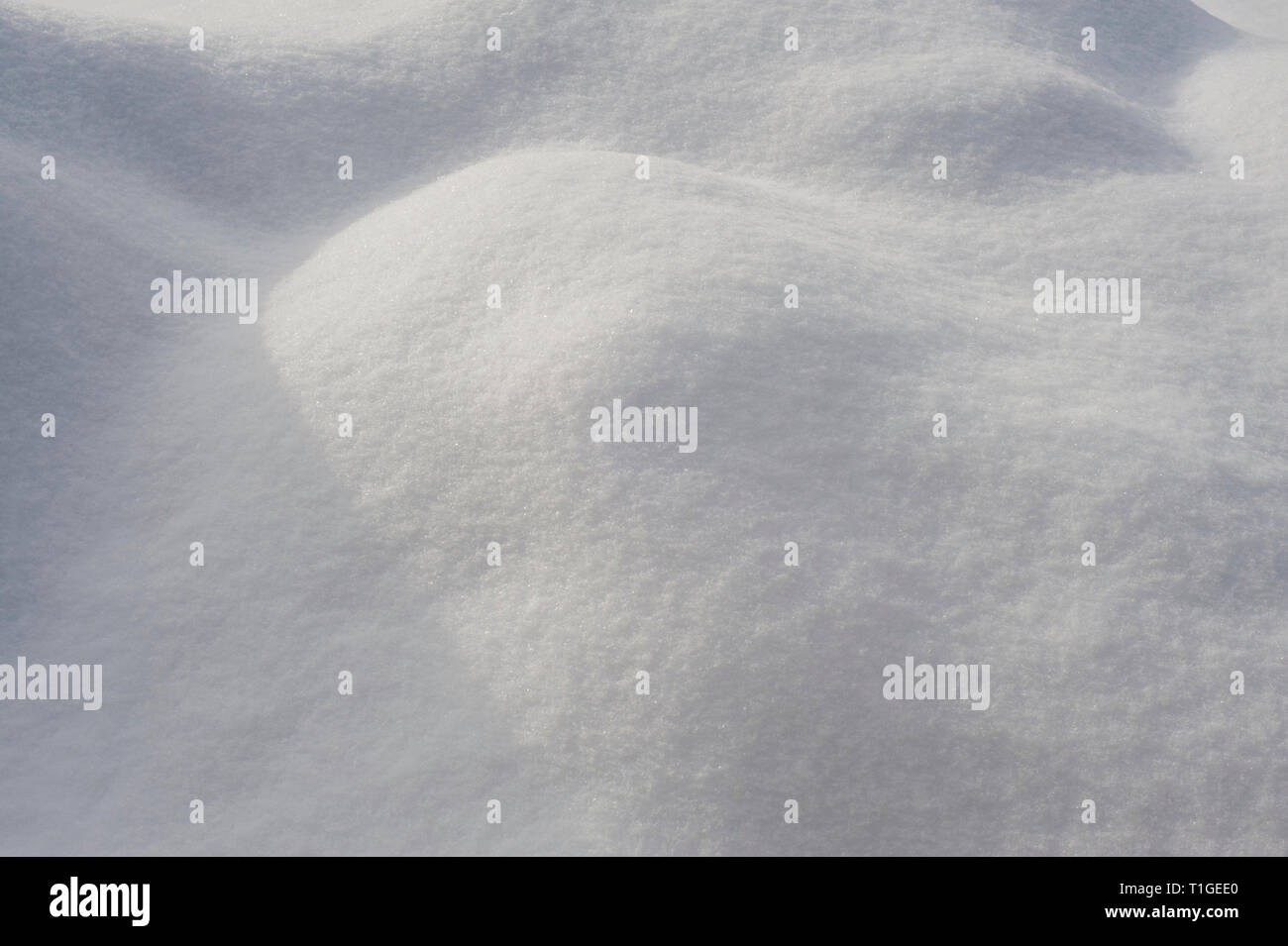 Close-up of snow mounds after a heavy snow Stock Photo - Alamy