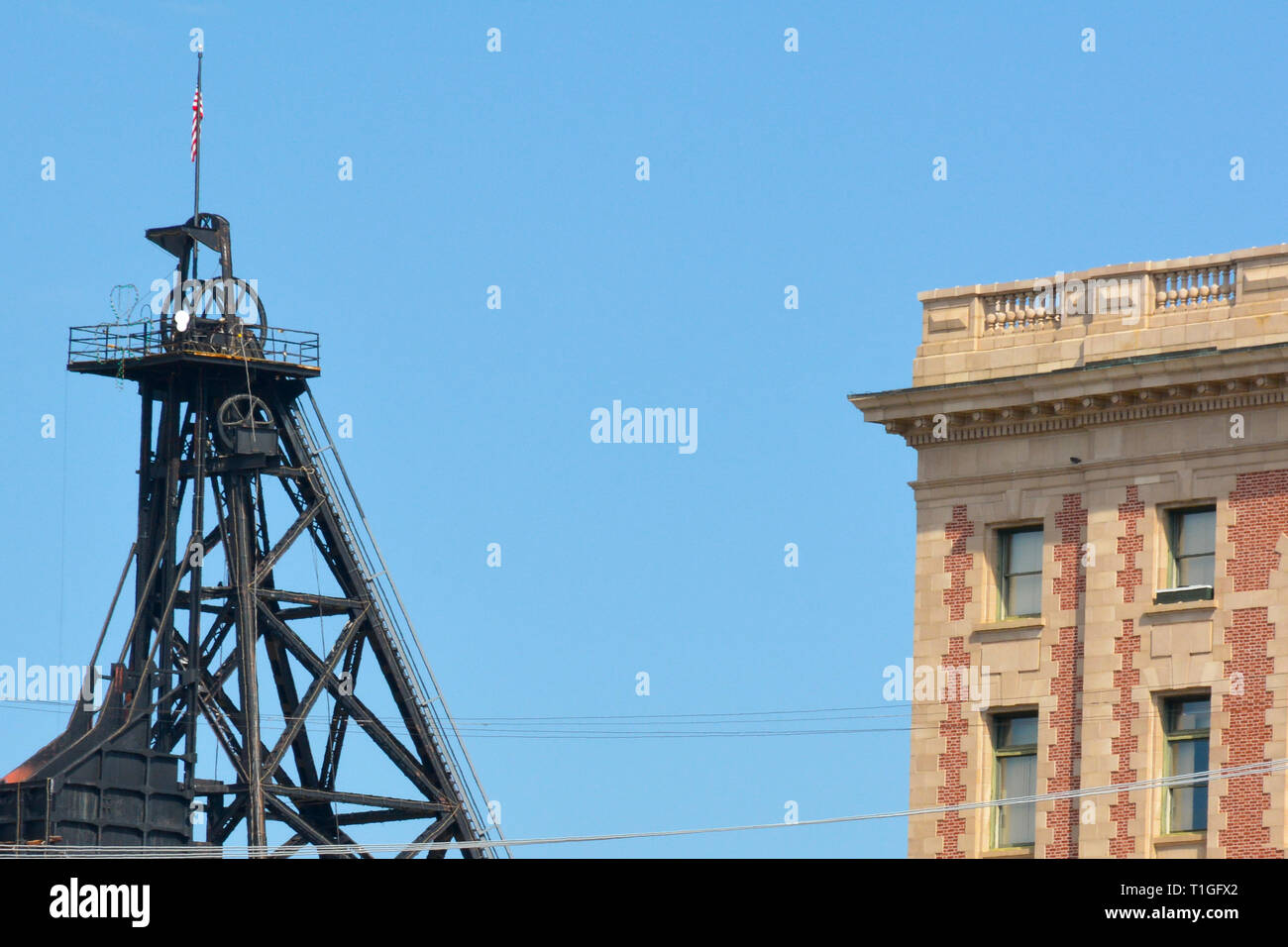 Mine Headframe Butte Montana Usa High Resolution Stock Photography and ...